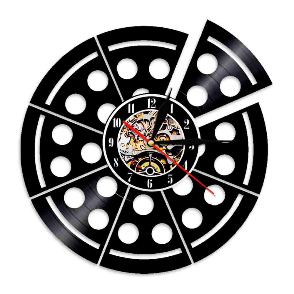Split Pizza Slice Wall Art Wall Click Pizza Shop Logo Wall Decor Vinyl ...
