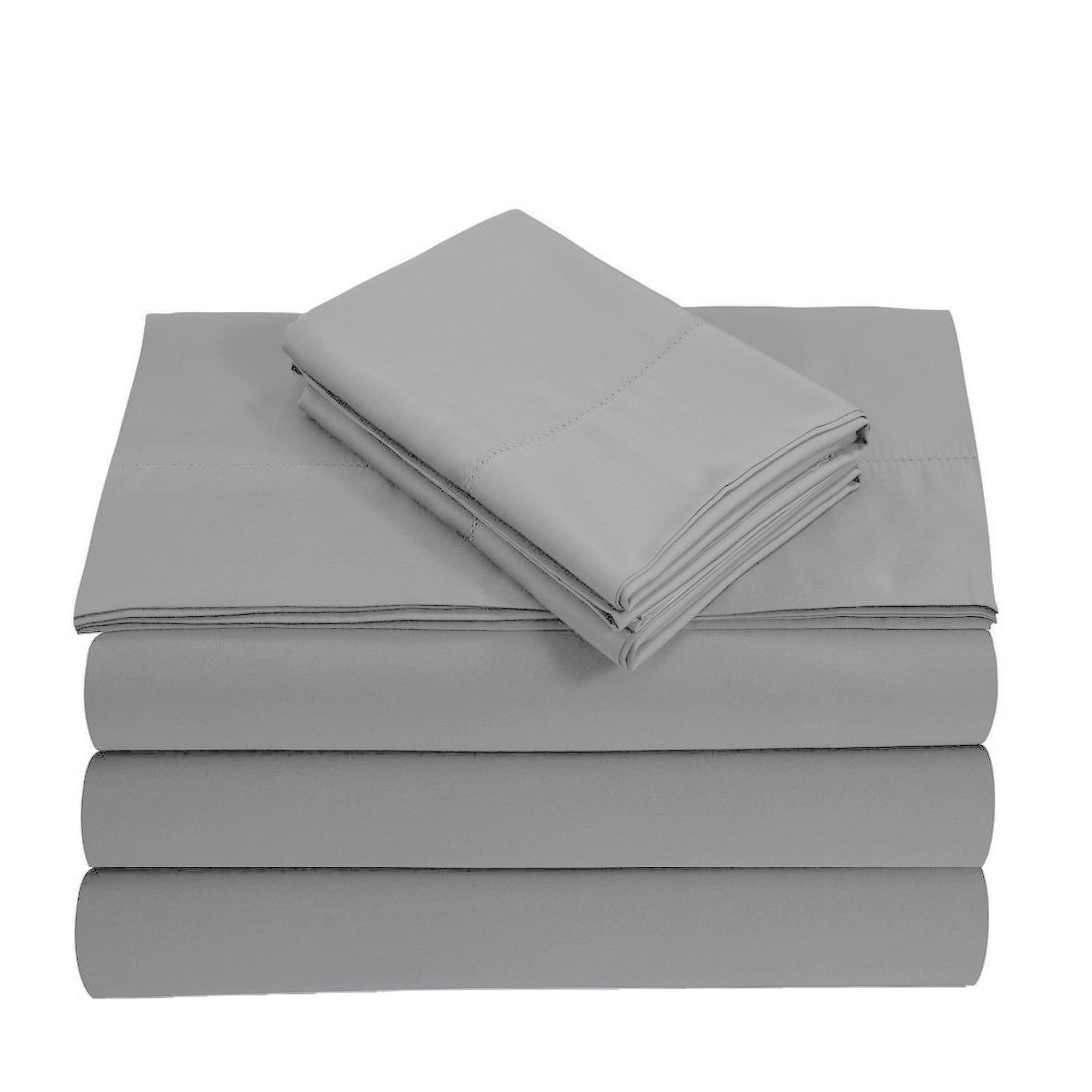 Split Queen 5-Piece Sheet Set, 600-TC Giza Cotton, 18 inch Deep Pockets ...