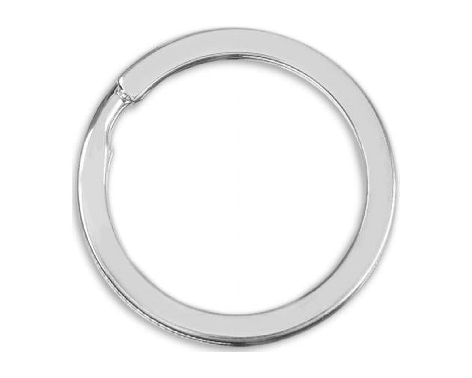 Split Ring Silver Keychain Rings - Walmart.com