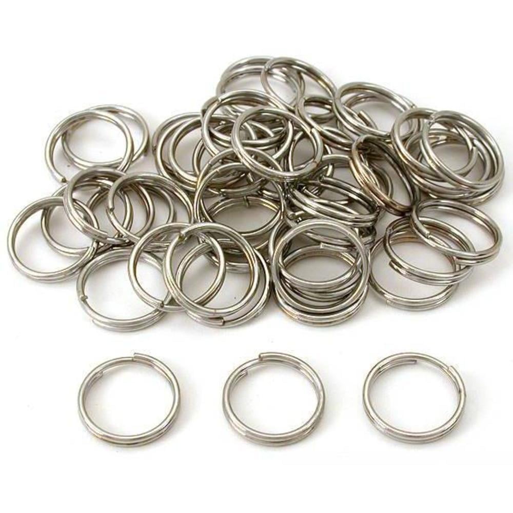 Split Rings Nickel Plated 20mm 50Pcs - Walmart.com