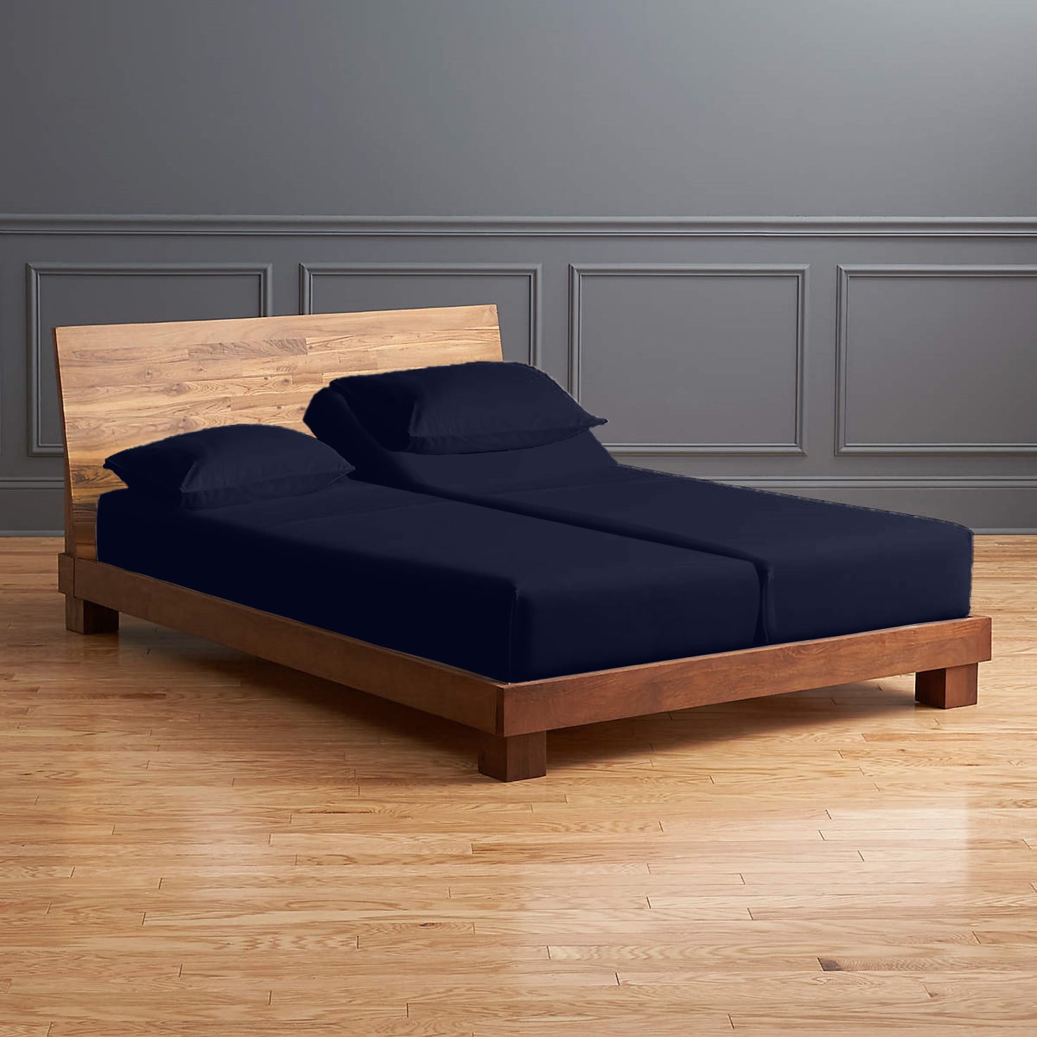 Split Sheet Set for Adjustable Beds - 100% Egyptian Cotton 400-TC 5-PC ...