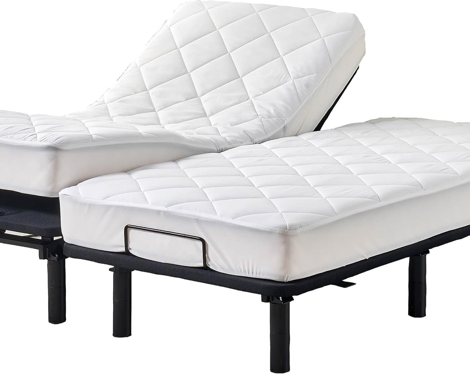 Split Top California King Mattress Topper for Adjustable Bed Fluffy ...