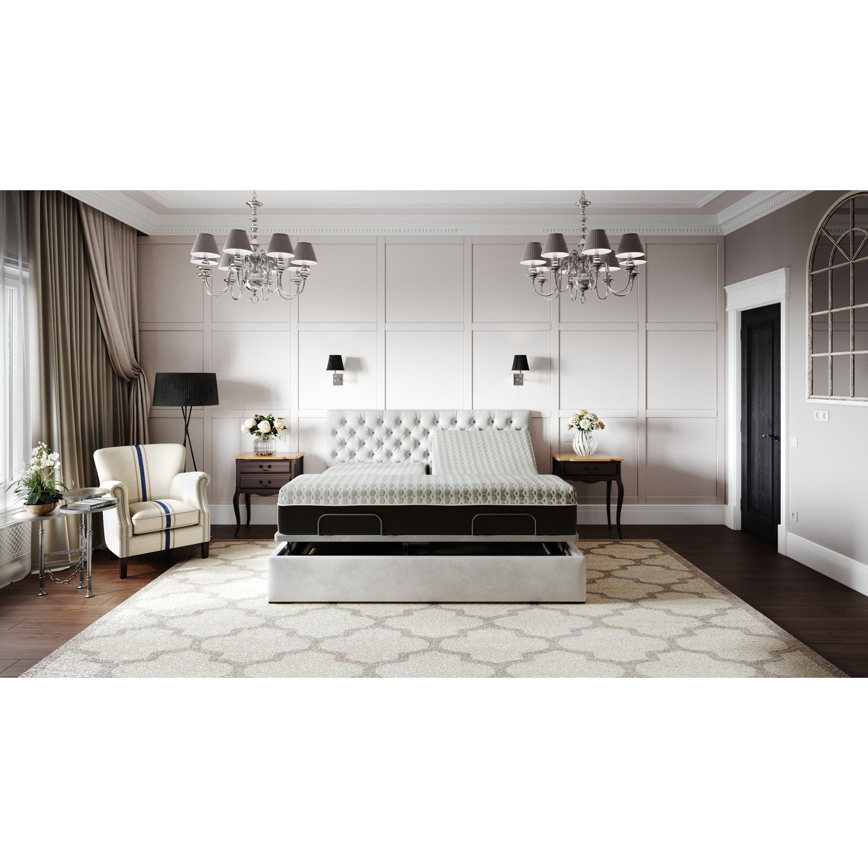 Split Top King Mattress - Cooling and Edge - Supported - Bedroom Rest ...
