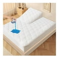 Split Top King Mattress Protector Pad Waterproof Quilted, 34" Top Split ...