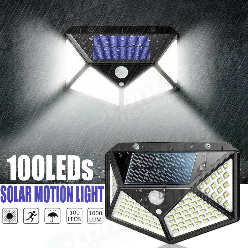 Split Type Solar 100COB Led Induction Wall Light Indoor Outdoor Garden ...
