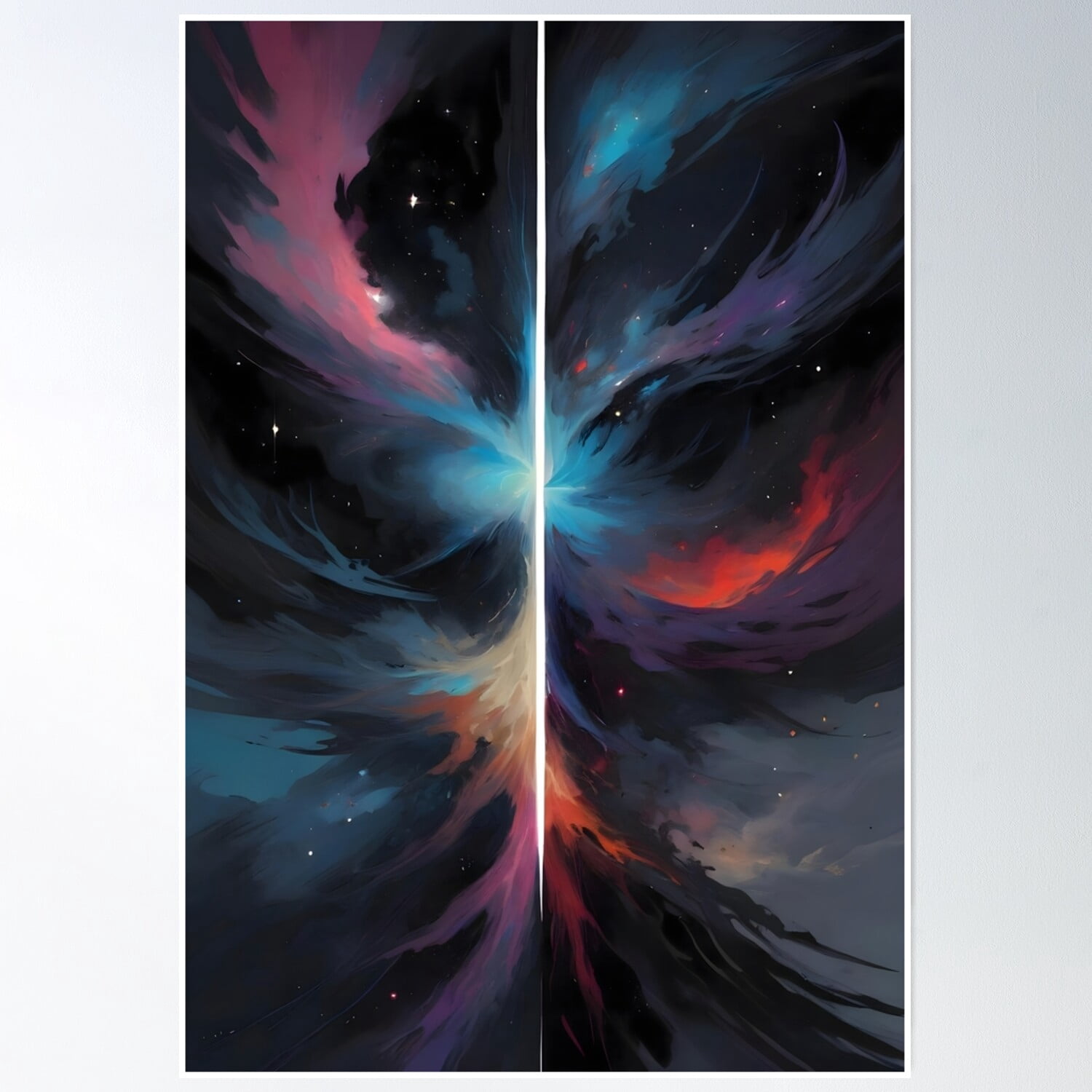 Split Universe Poster Wall Art, Modern Wall Decor, 8x12 UNFRAMED ...