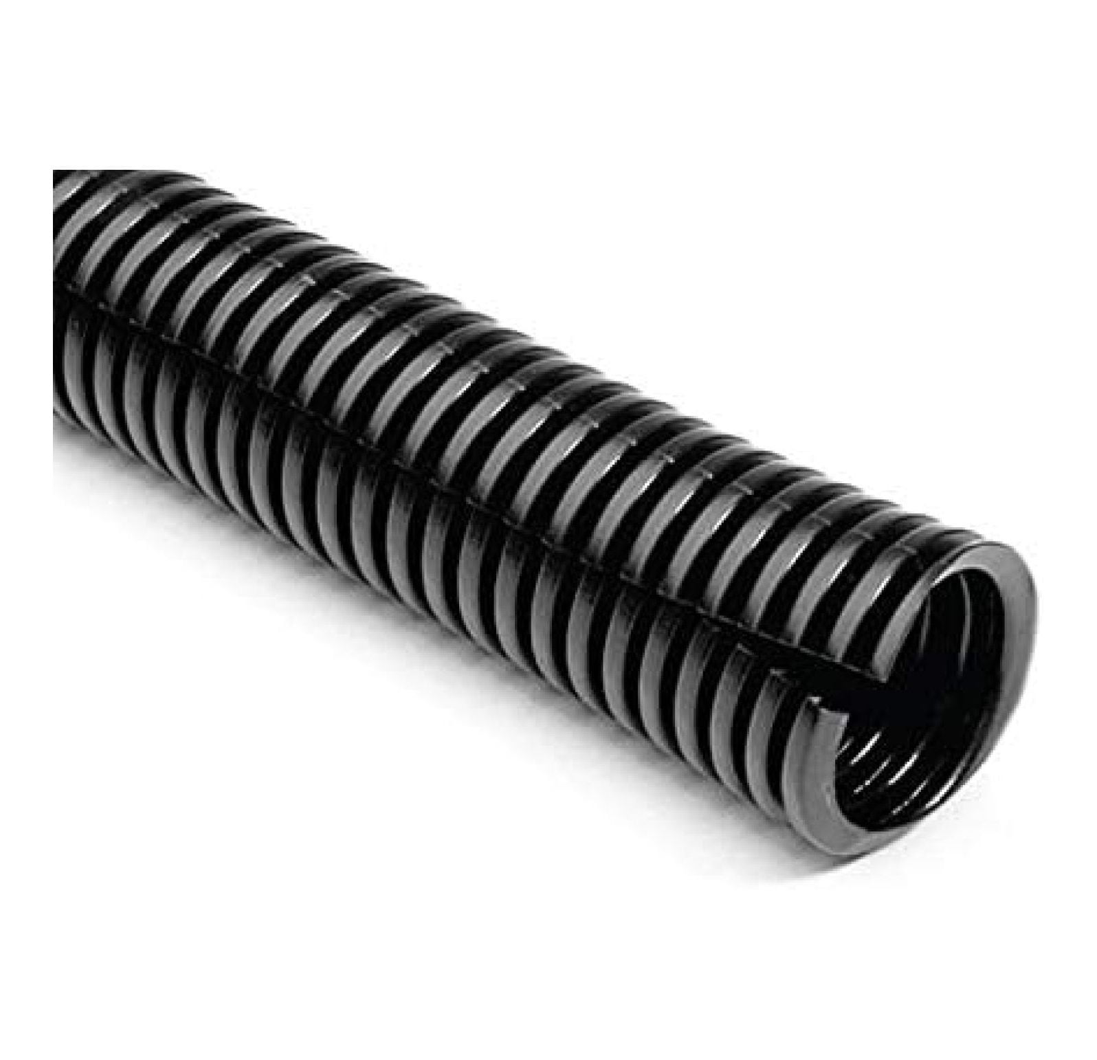 Split Wire Loom Tubing 5/8” Inch 100 Ft Long - Black Wire Conduit Cover ...