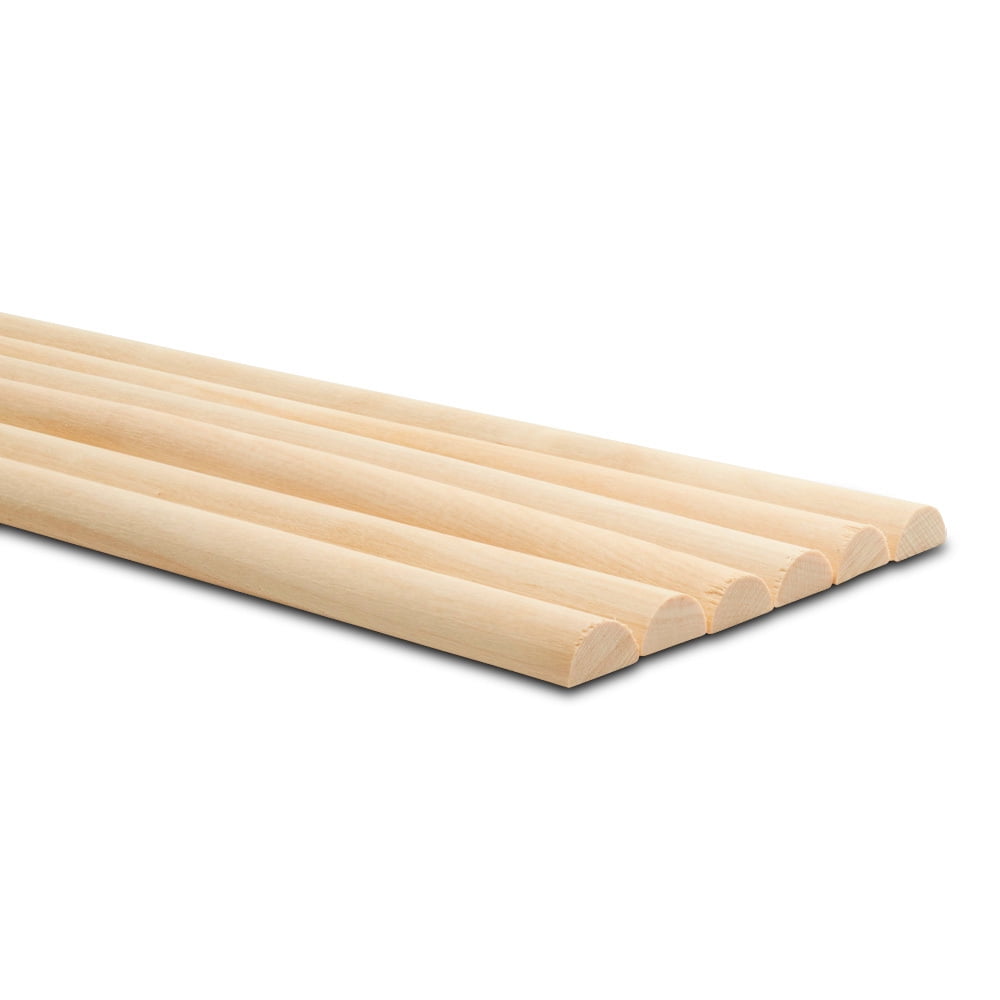 Split Wooden Dowel Rods 36-inch x 5/8-inch, Pack of 10 Unfinished for ...