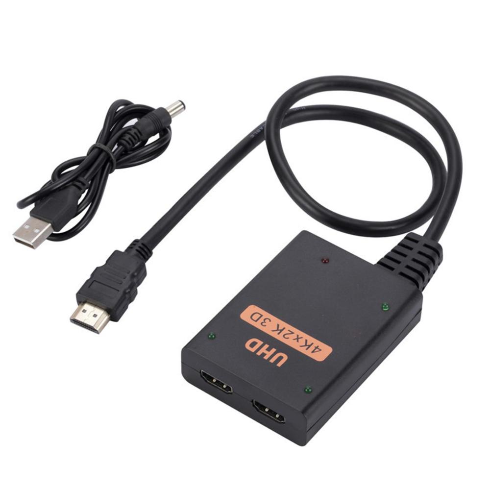 Splitter 1 in 2 out | 1 to 2 Way Audio Adapter Splitter Hub | HD 1080P ...