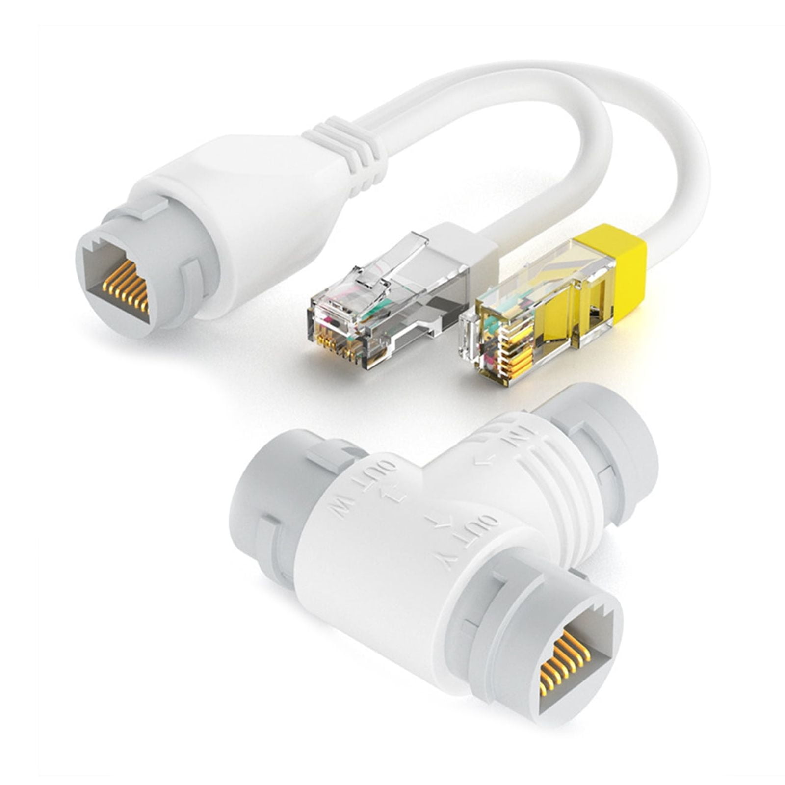 Splitter, 2 in 1 Ethernet Cable Sharing Device Extender for Efficient ...