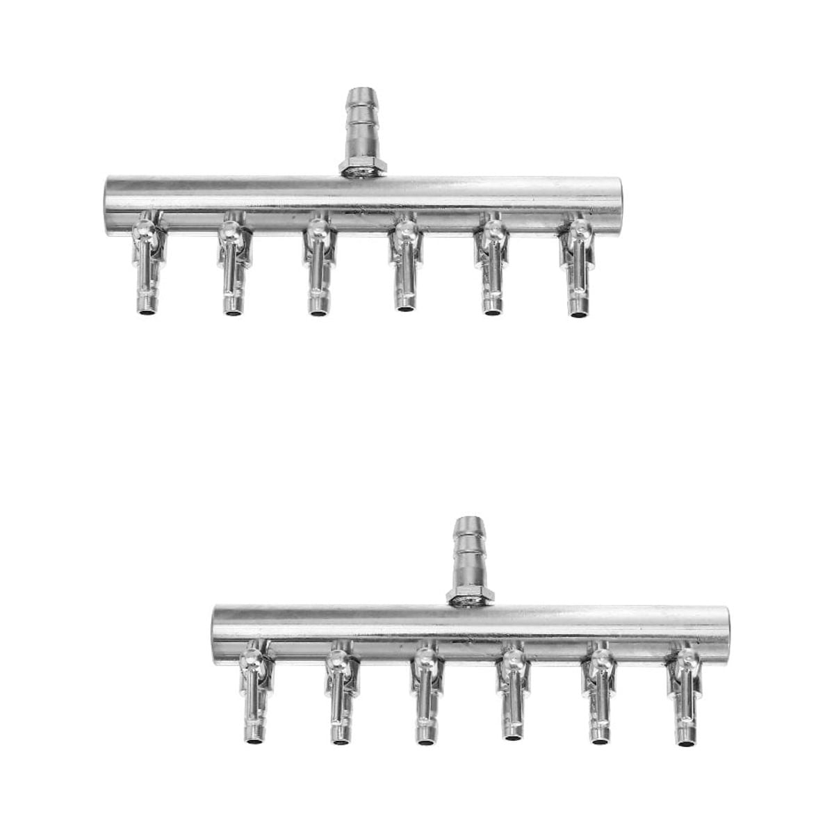 Splitter Aquarium Air Flow 12 Ways Dispenser Fish Tank Stainless Steel ...