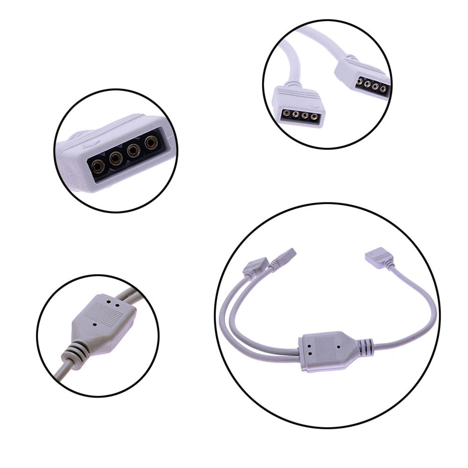 Splitter Connector Cable,Led Cable 4 Pin Cable With 2 With Free Male ...