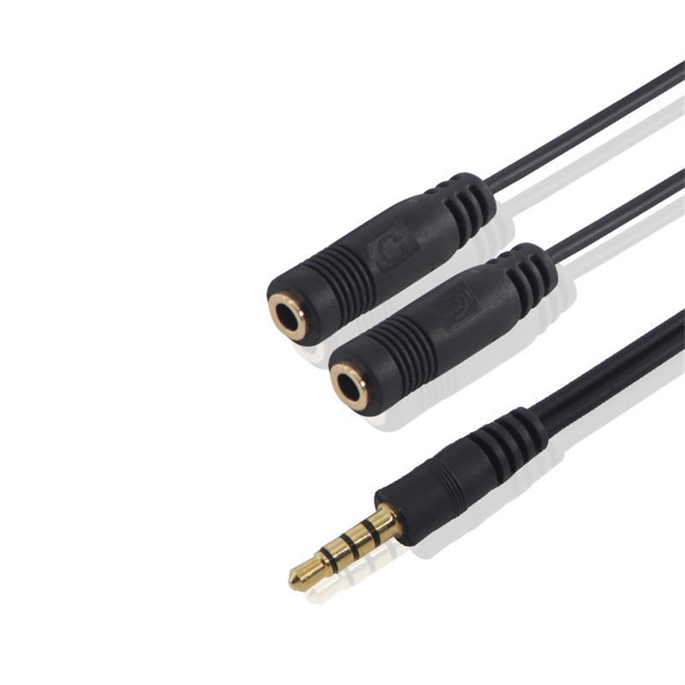 Splitter Headphone For Computer 3.5mm 2 Female To 1 Male 3.5mm Mic ...