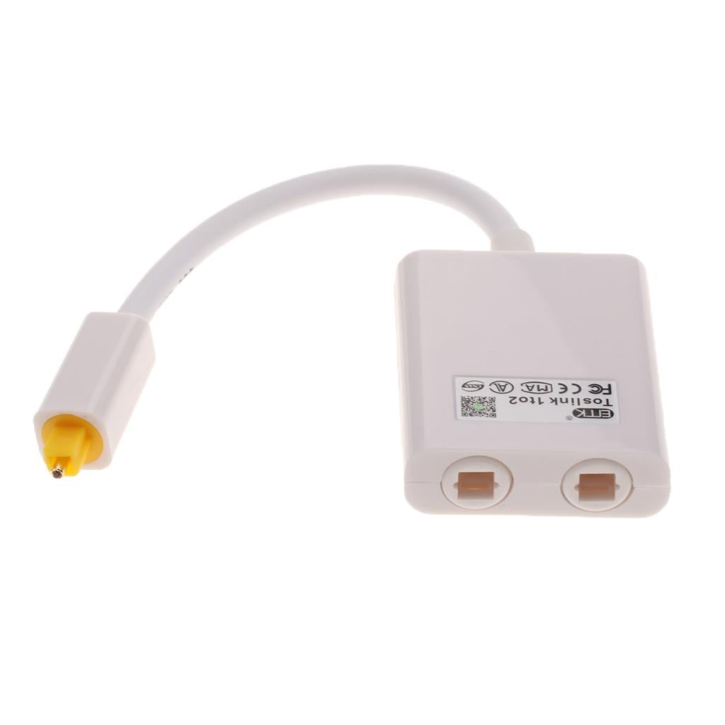 Splitter Optical Fiber SPDIF Adapter Digital Audio Cable For Adios ...