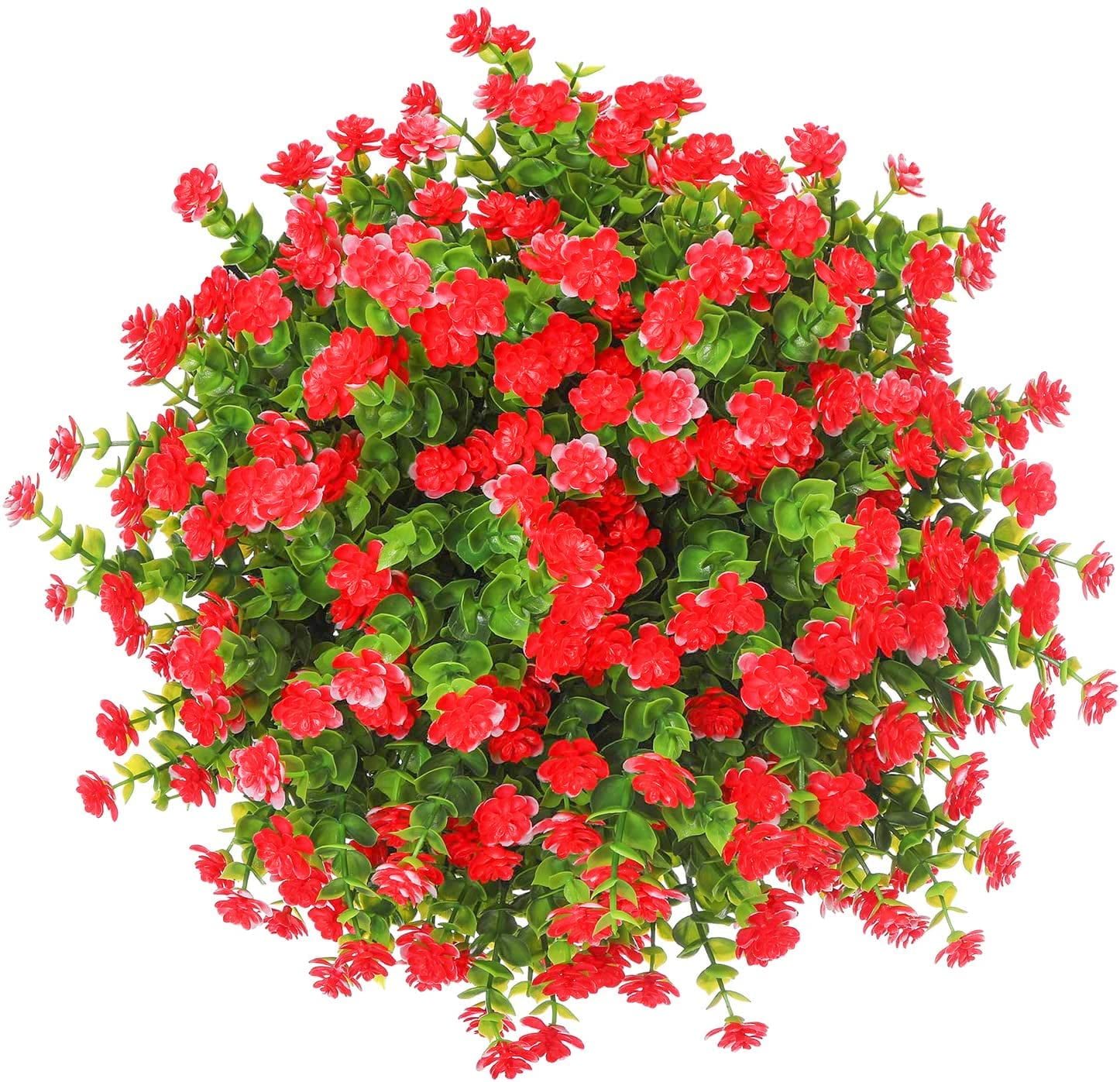 Splng Artifical Flowers & Plants Outdside Uv Resistant Fake Plastic ...
