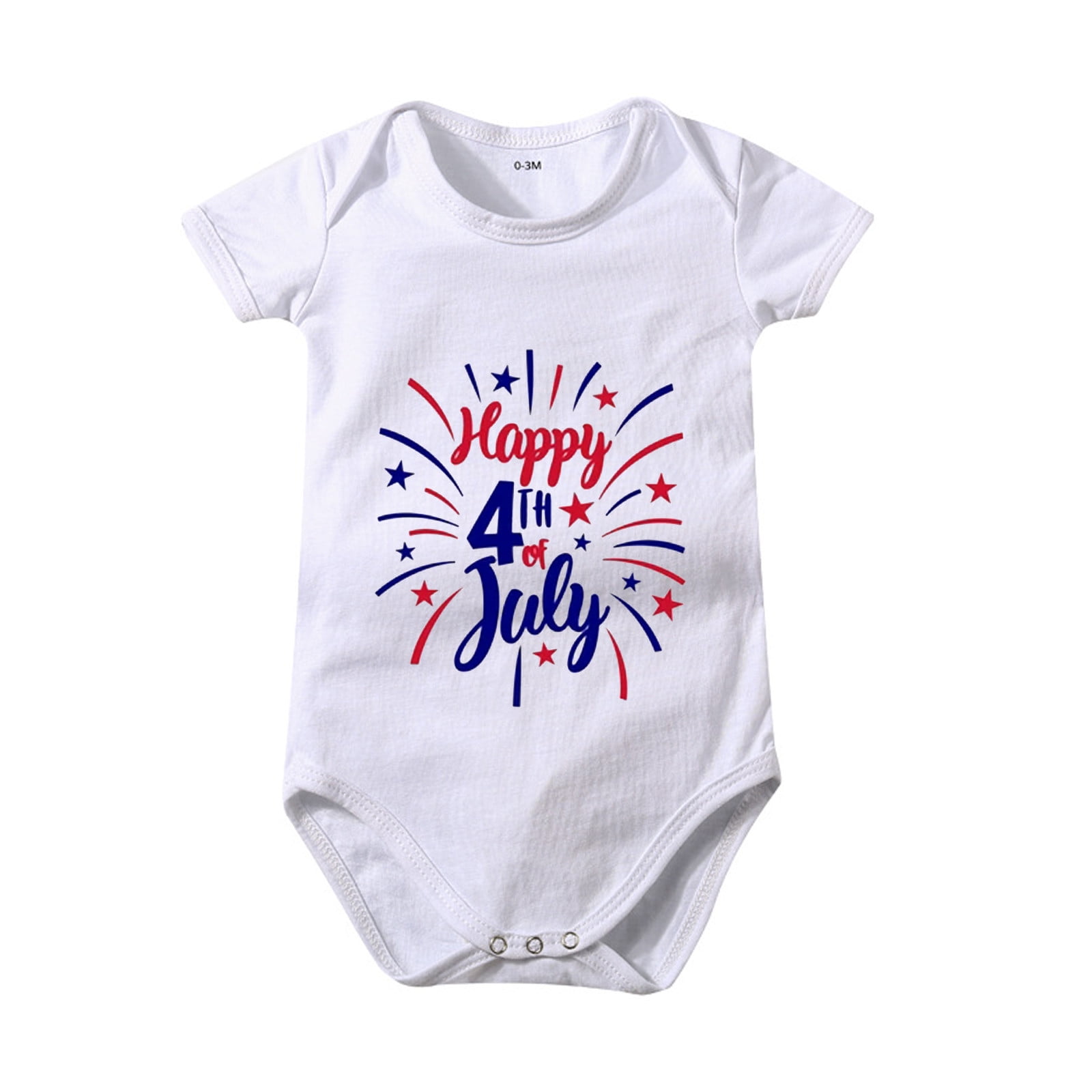 Splozh Baby Boy Girl 4th of July Outfit Toddler 4th Of July Letters ...
