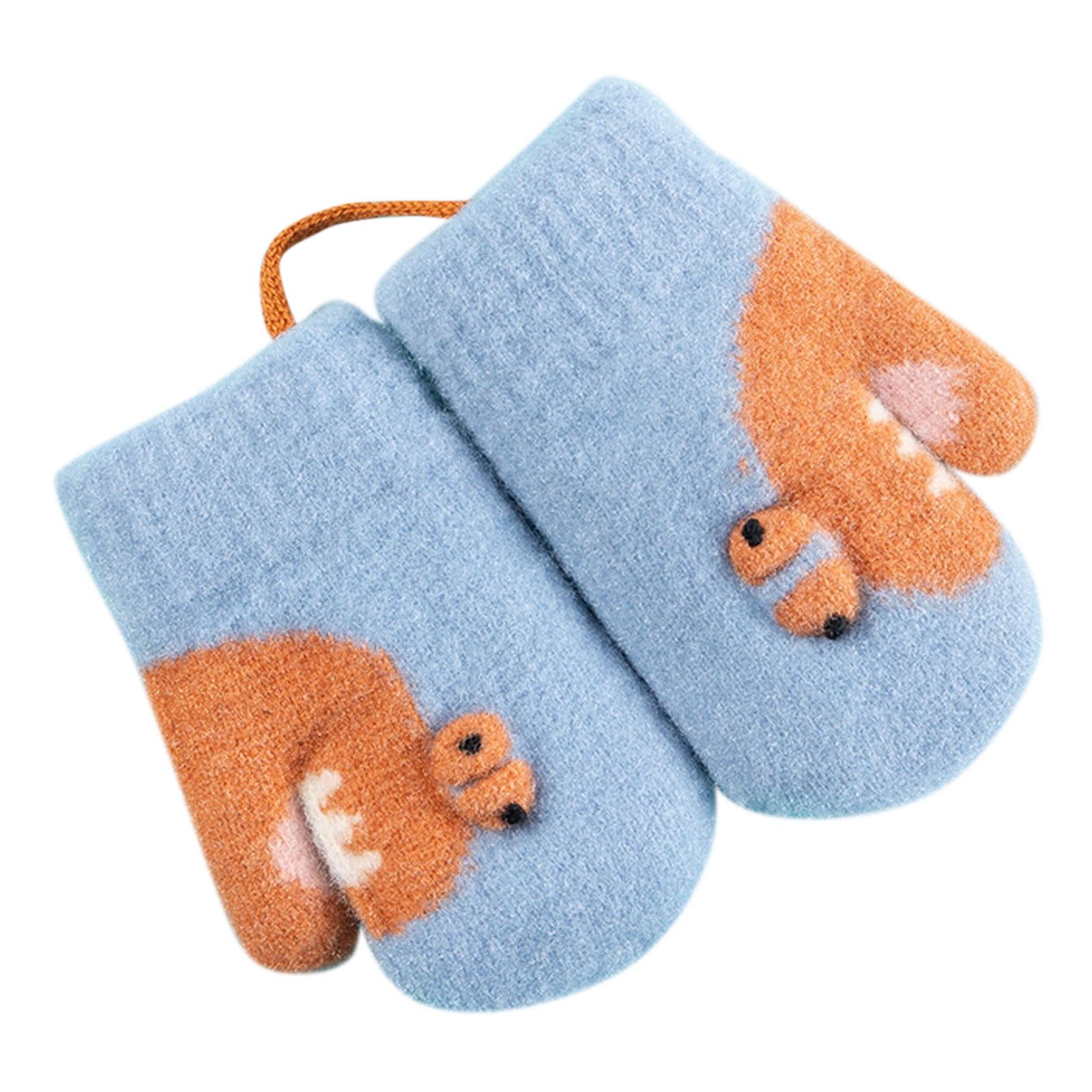 Splozh Baby Girl Mittens Fleece Toddler Kids Children's Knit Cartoon ...