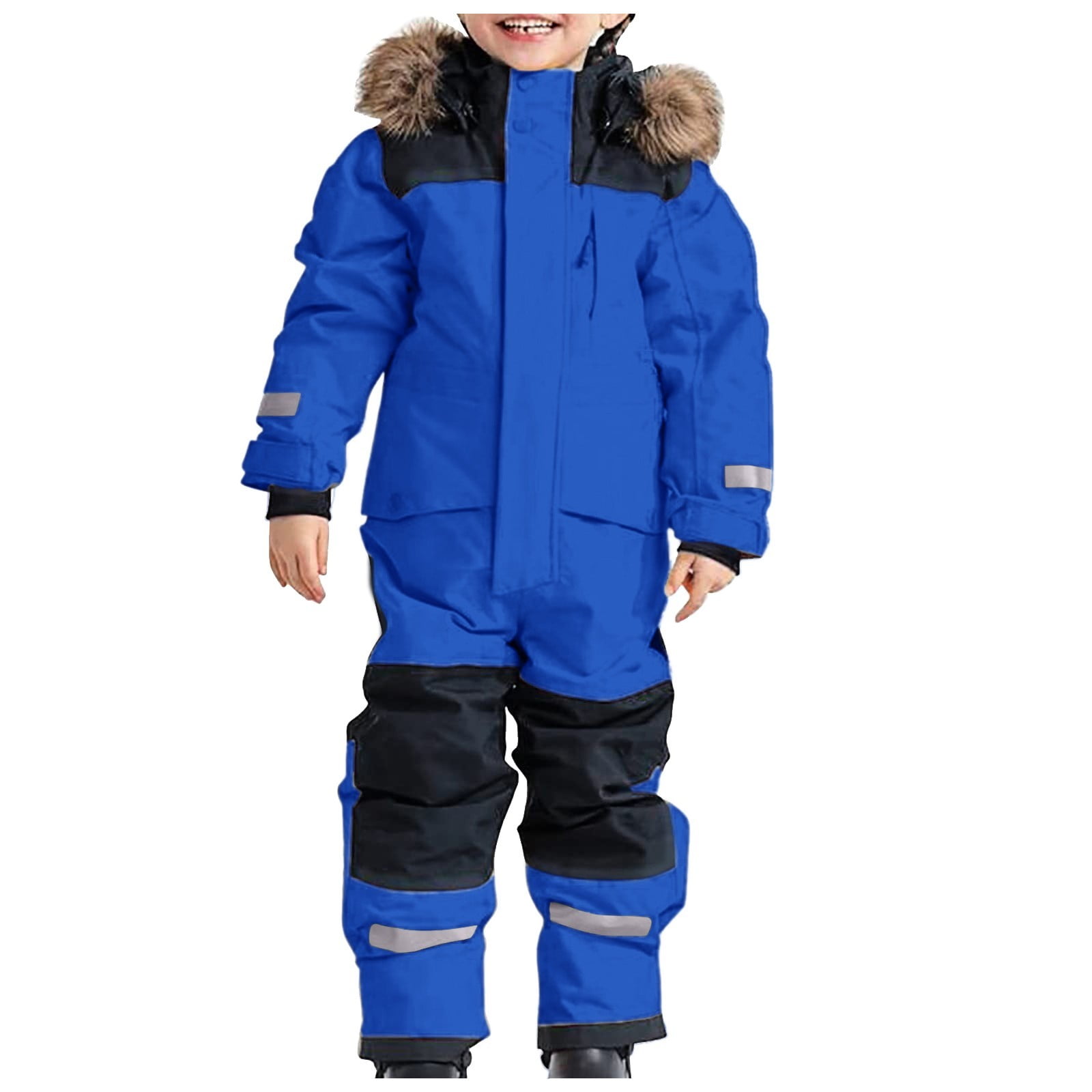 Splozh Kids Girls Boys Waterproof One Piece Snowsuits Coveralls Ski ...