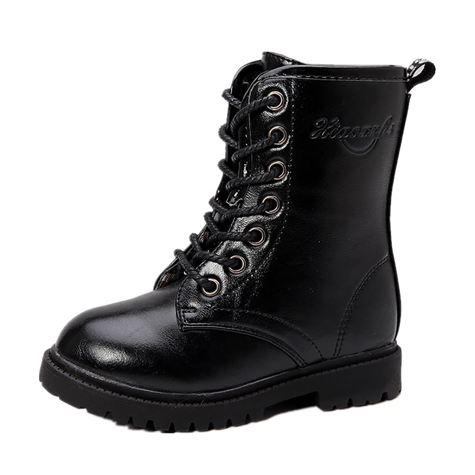 Splozh Little Girls Fashion Booties Kids Girls Ankle Boots Lace Up ...