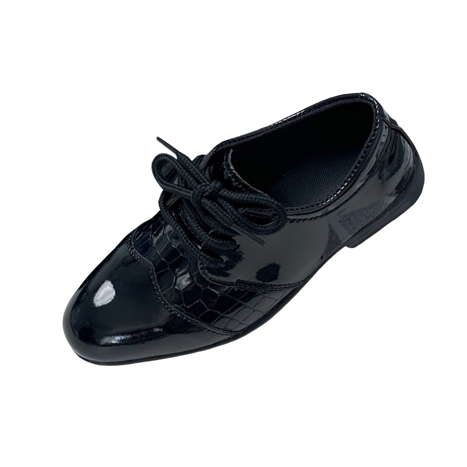 Splozh Toddler Boys Girls Classic Lace-up Dress Shoes Oxfords Wedding ...