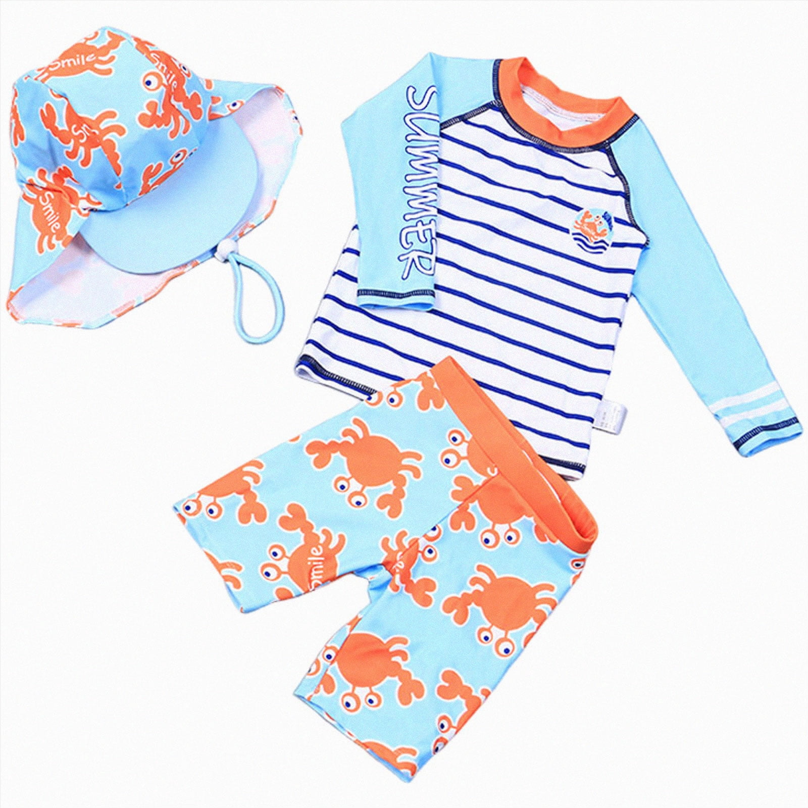 Splozh Toddler Swim Set Boy 2-14 Years Toddler Swimsuit Cartoon ...