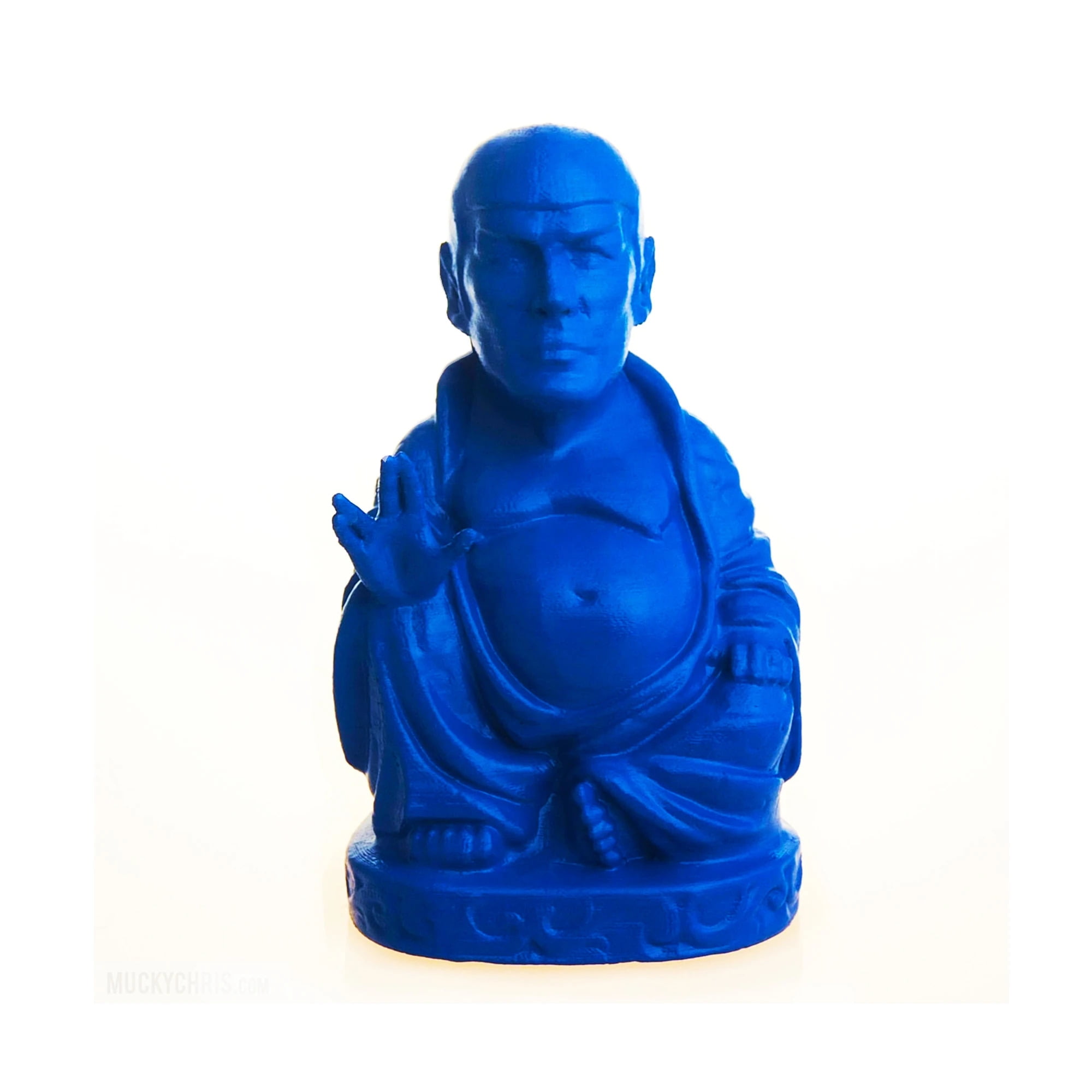 Spock Buddha | Blue Metal Flake Paint - Walmart.com