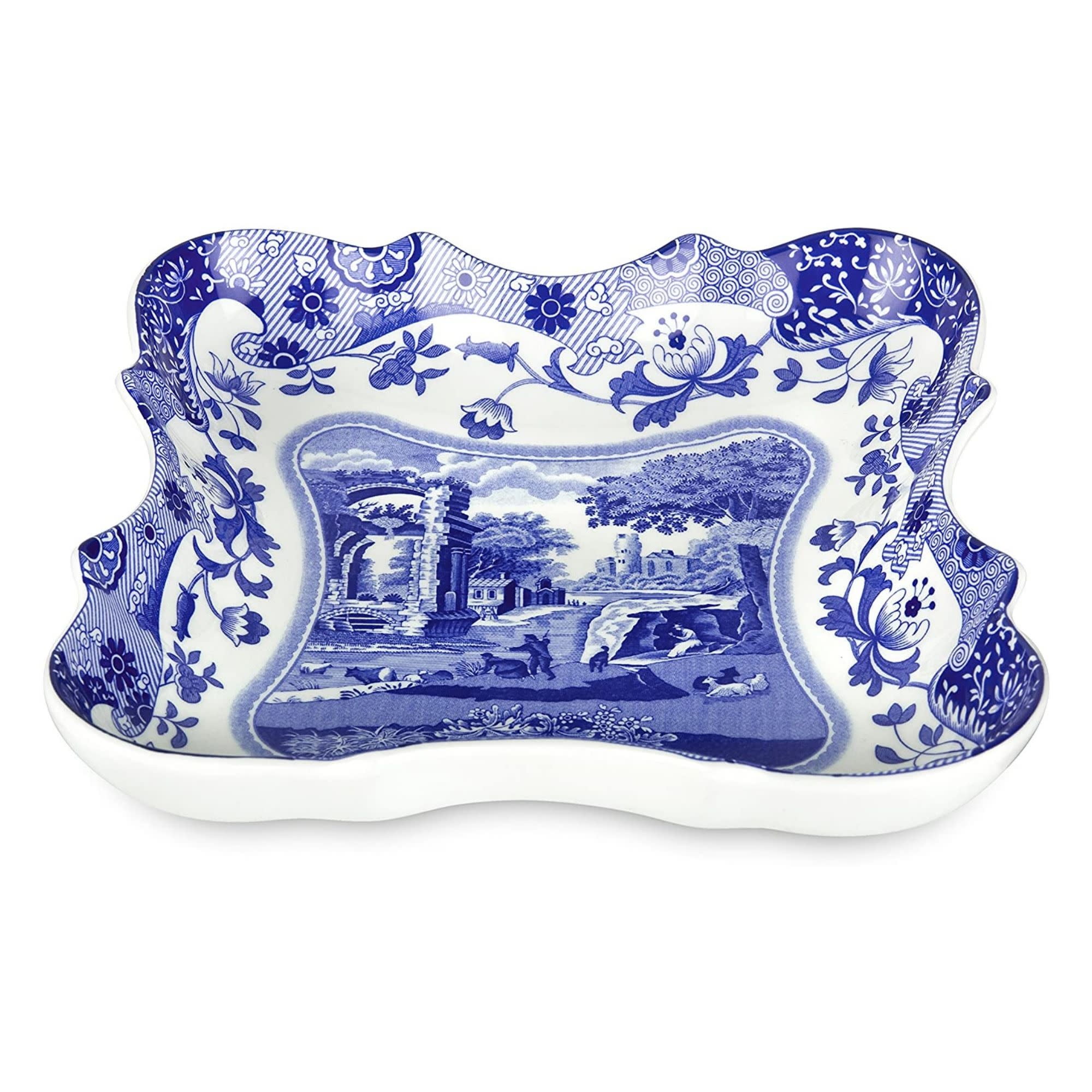 Spode Blue Italian Devonia Tray, Serving Bowl, Made of Porcelain ...