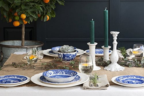 Spode Blue Italian Dinner Plates - Set of 4 (10.5 inch Dinner Plate ...