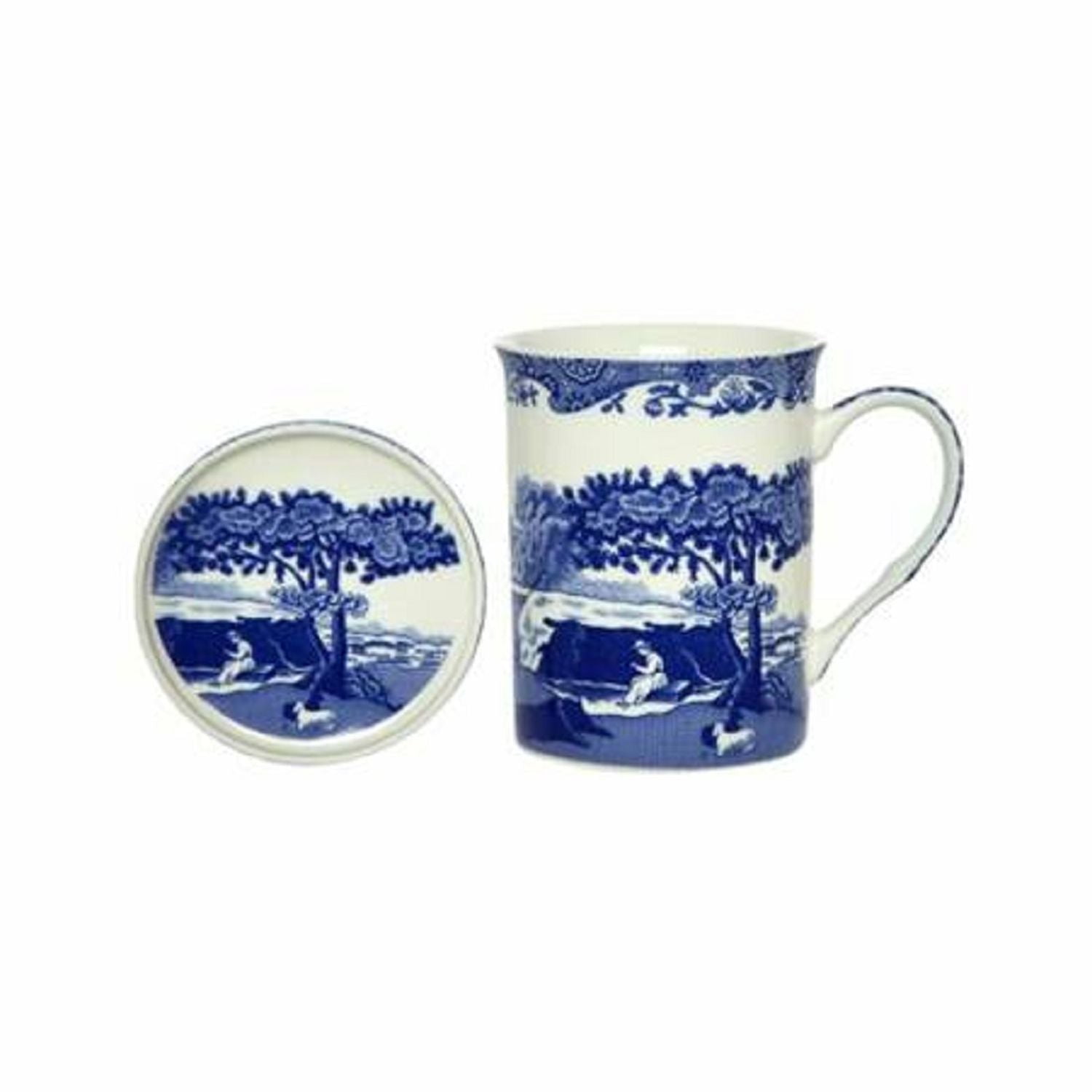 Spode Blue Italian Mug and Coaster Set - Walmart.com