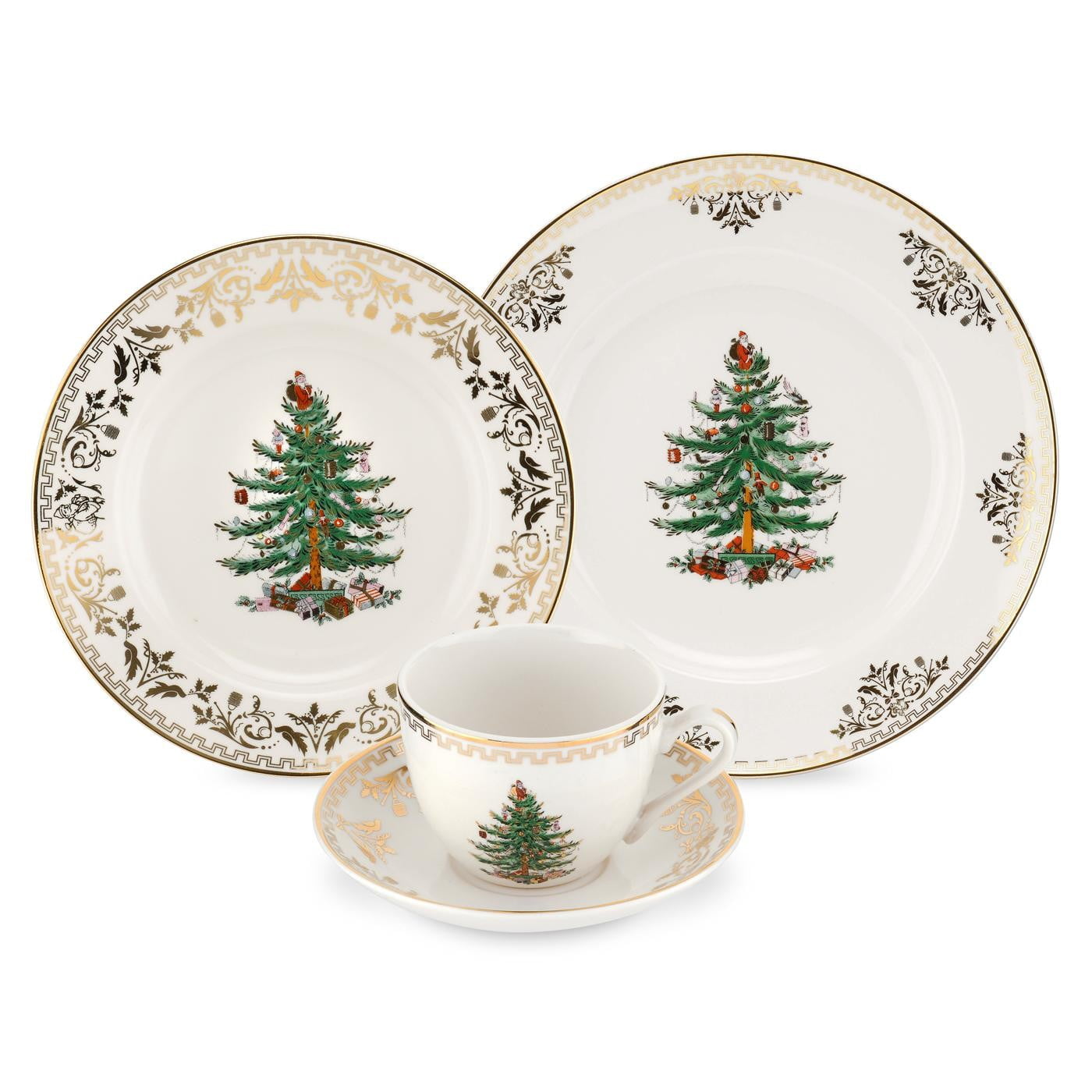 Spode Christmas Tree 4-Pc Place Setting - Walmart.com