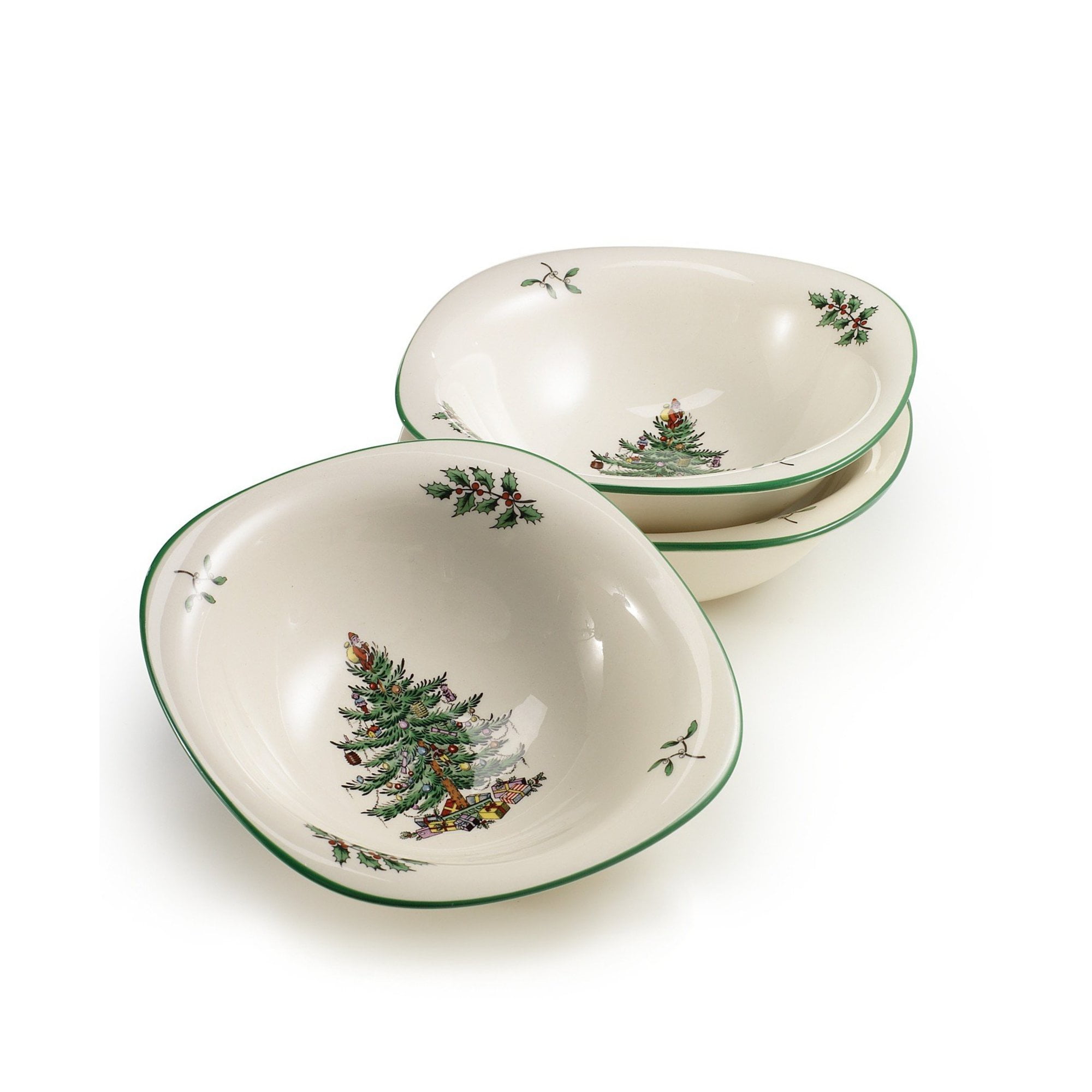 Spode Holiday Dinnerware, Christmas Tree Dip Dishes, 5-inch, Set of 3 ...