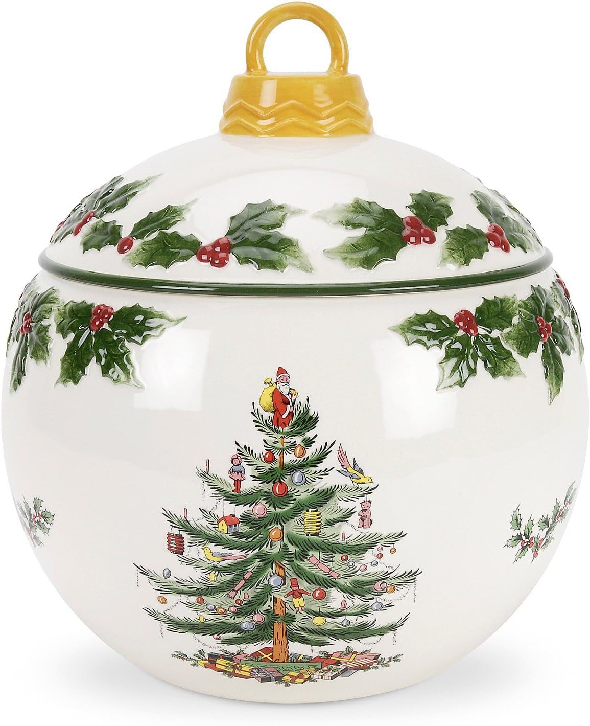 Spode Christmas Tree Bauble Cookie Jar with Lid - Walmart.com