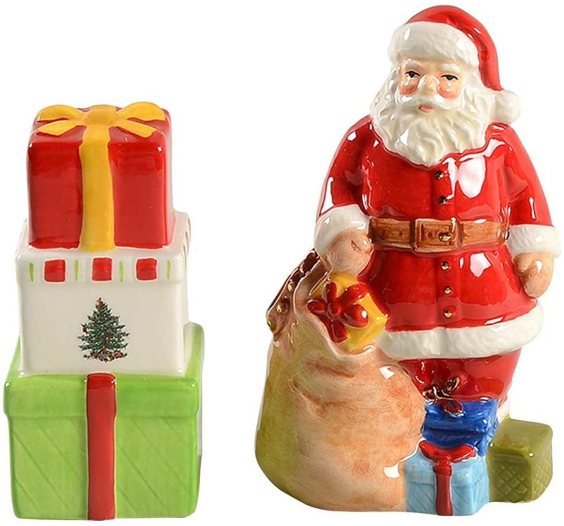 Spode Christmas Tree Collection Santa Gifts Salt & Pepper Shaker Set ...