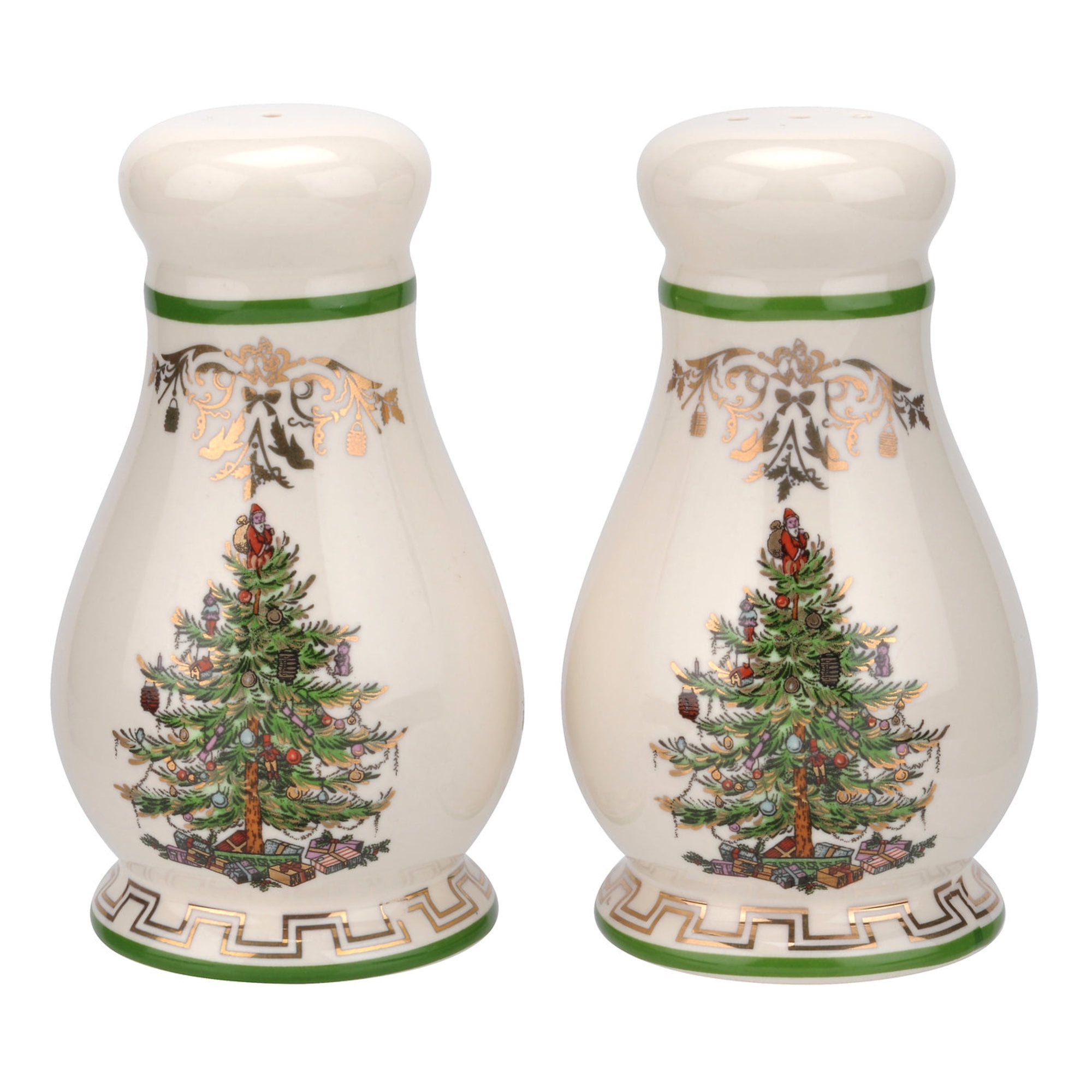 Spode Christmas Tree Gold Salt and Pepper Shaker Set (2-Piece)- Holiday ...