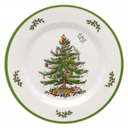 Spode Holiday Winter Christmas Tree Melamine Dinner Plates, Set of 4 ...