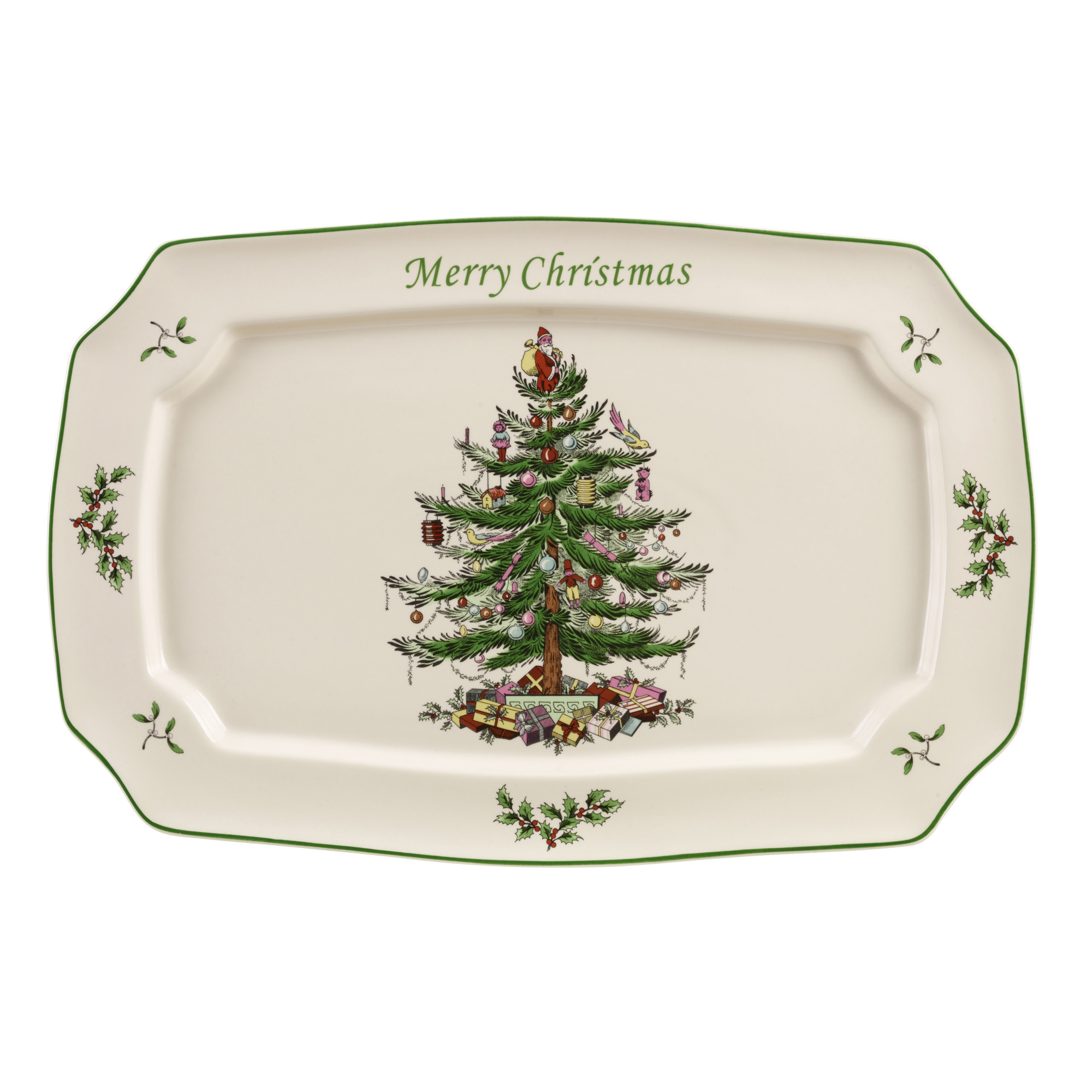 Spode Christmas Tree 15" Rectangular Serving Platter - Porcelain ...