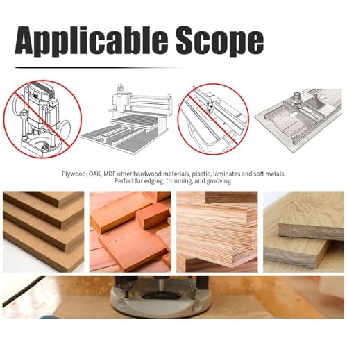 Spoilboard Surfacing Router Bit, 1-3/4 Inch Cut Diameter 12mm Shank 4 ...