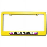 Spoiled Princess, Pink License Plate Tag Frame, Multiple Colors ...