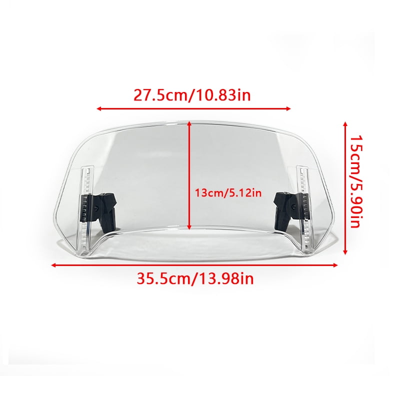 Spoiler Air Deflector Adjustable Windscreen Universal Fit for CF MOTO ...