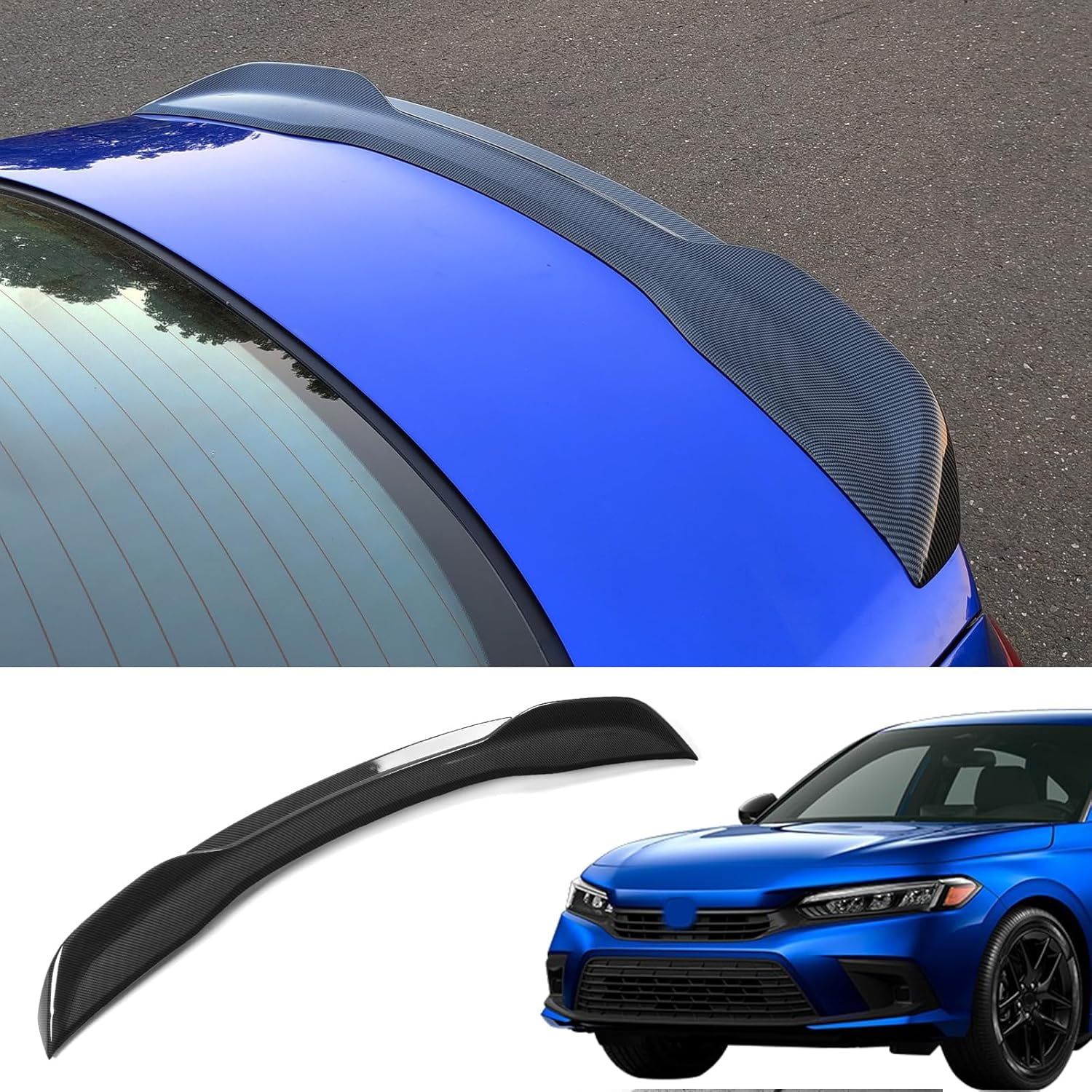 Spoiler Wing Compatible with 2022 2023 2024 2025 Honda Civic Sedan ...