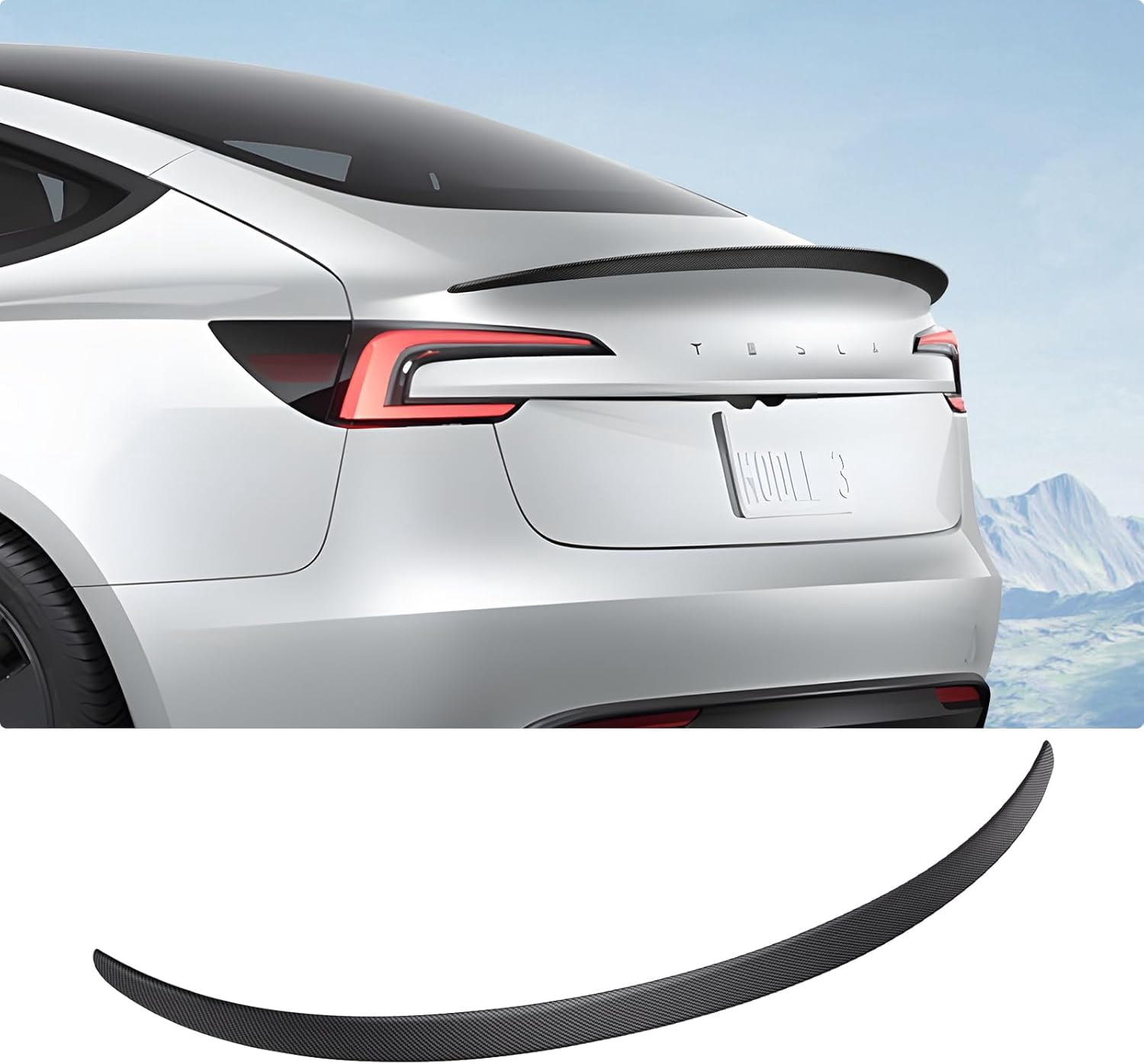 Spoiler for Tesla Model Y Rear Spoiler Wing ABS Material OEM Rear Trunk ...