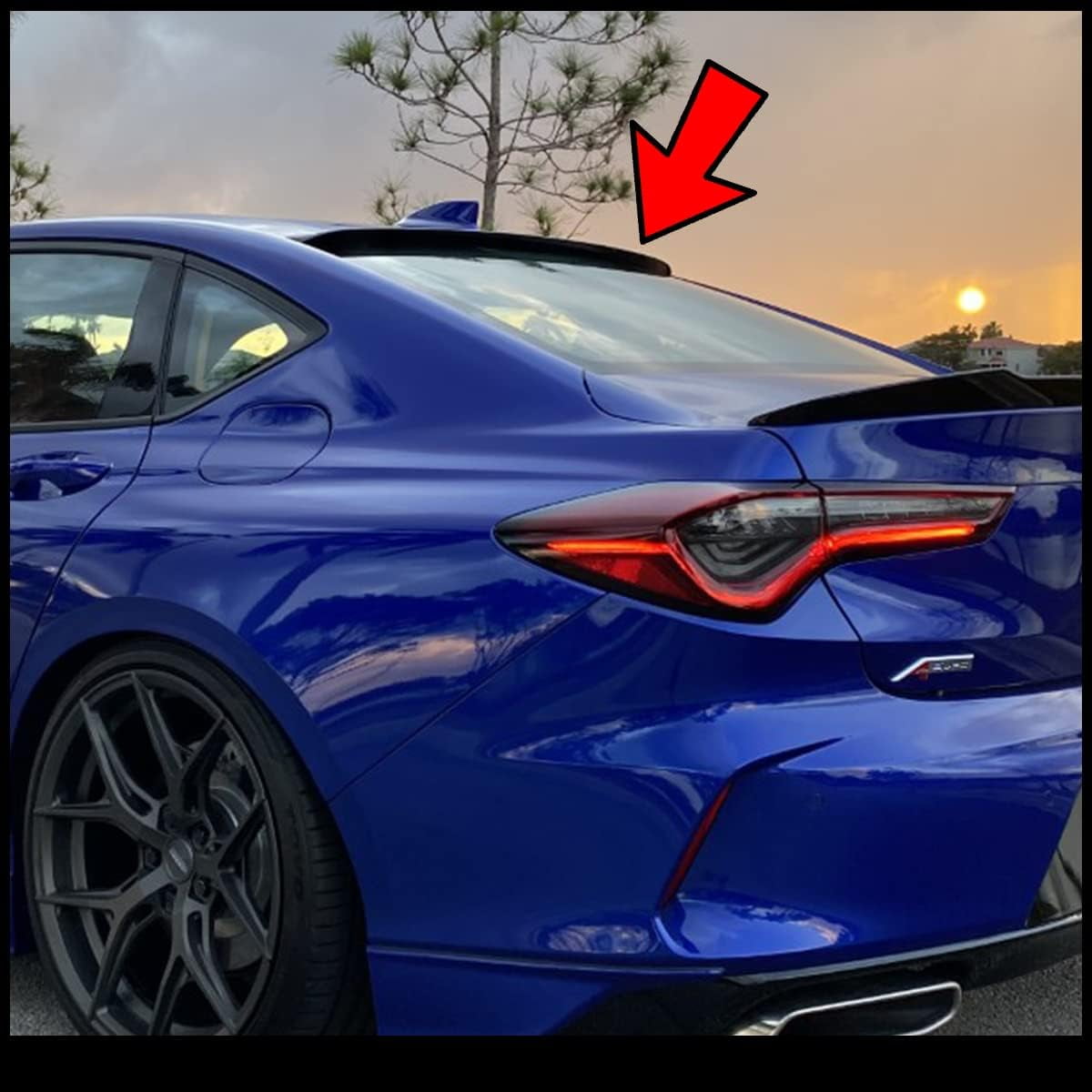 Acura TLX 2021 Roof Spoiler Unpainted Polyurethane SpoilerKing Rear ...
