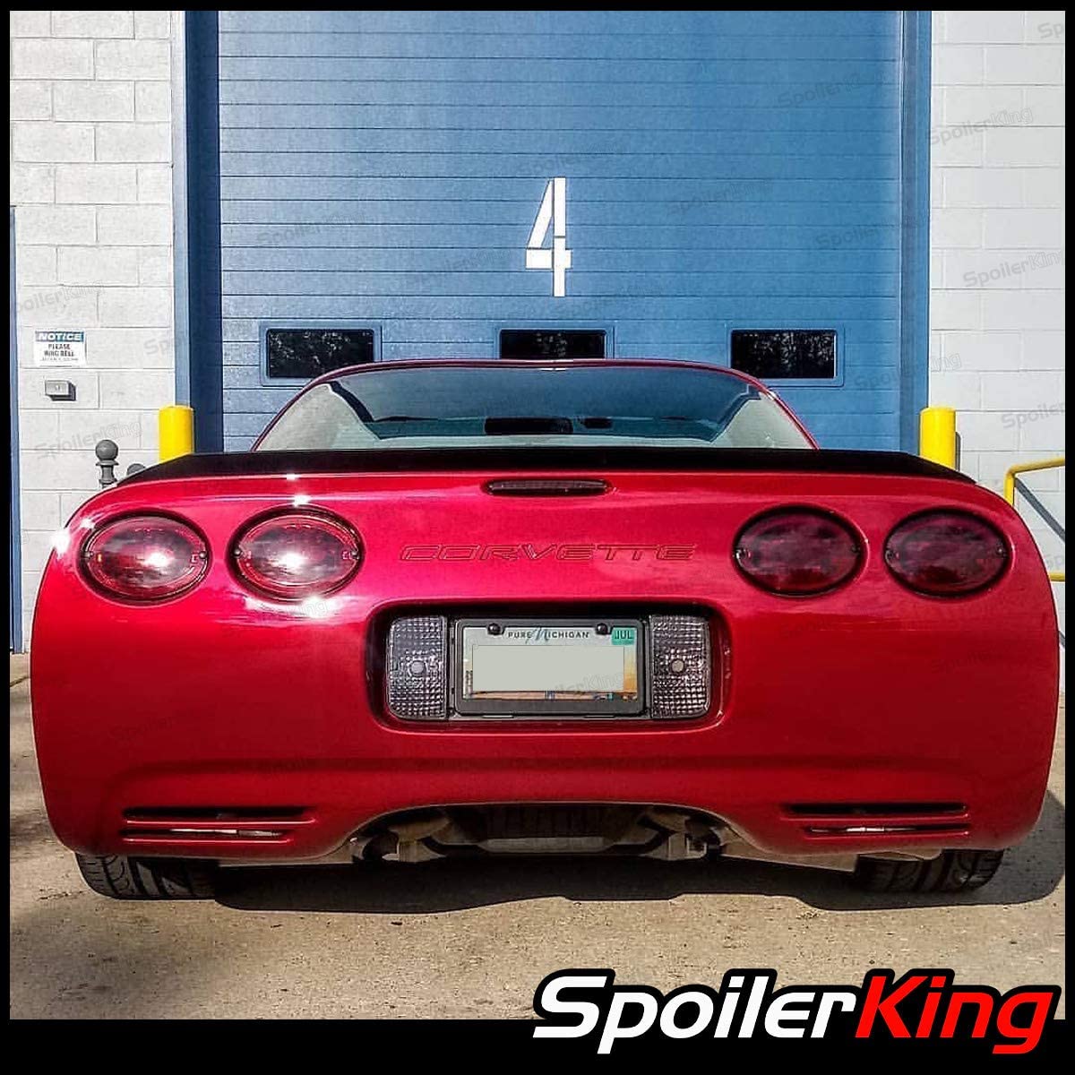 SpoilerKing Trunk Spoiler (284P) Compatible with Chevy Corvette C5 1997 ...