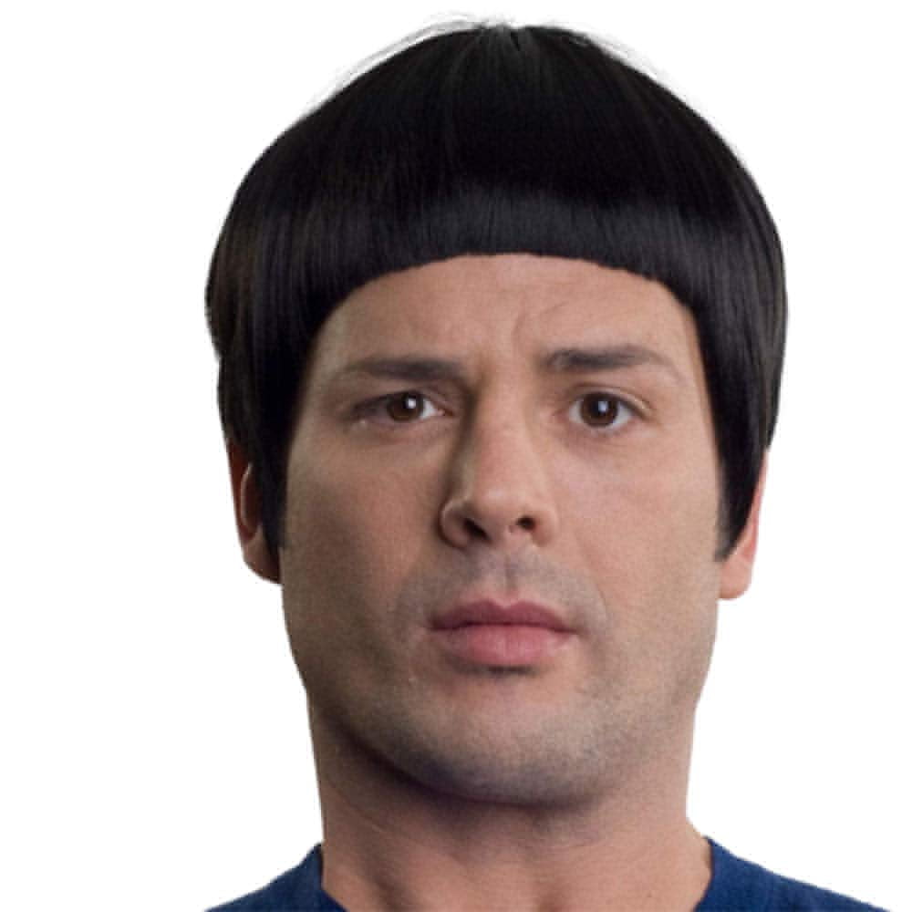 Spok Trek Color Black - Enigma Wigs Men's Spock Spaceman Vulcan Nimoy ...