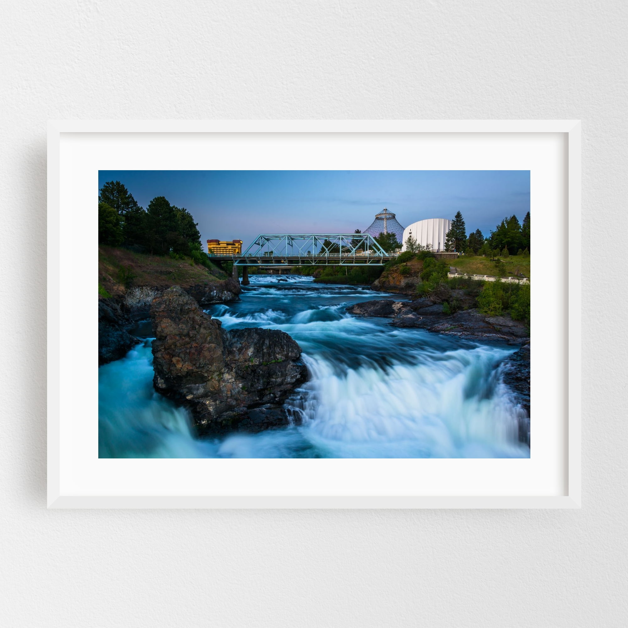 Spokane Falls and the Howard Street Bridge - Spokane Washington ...