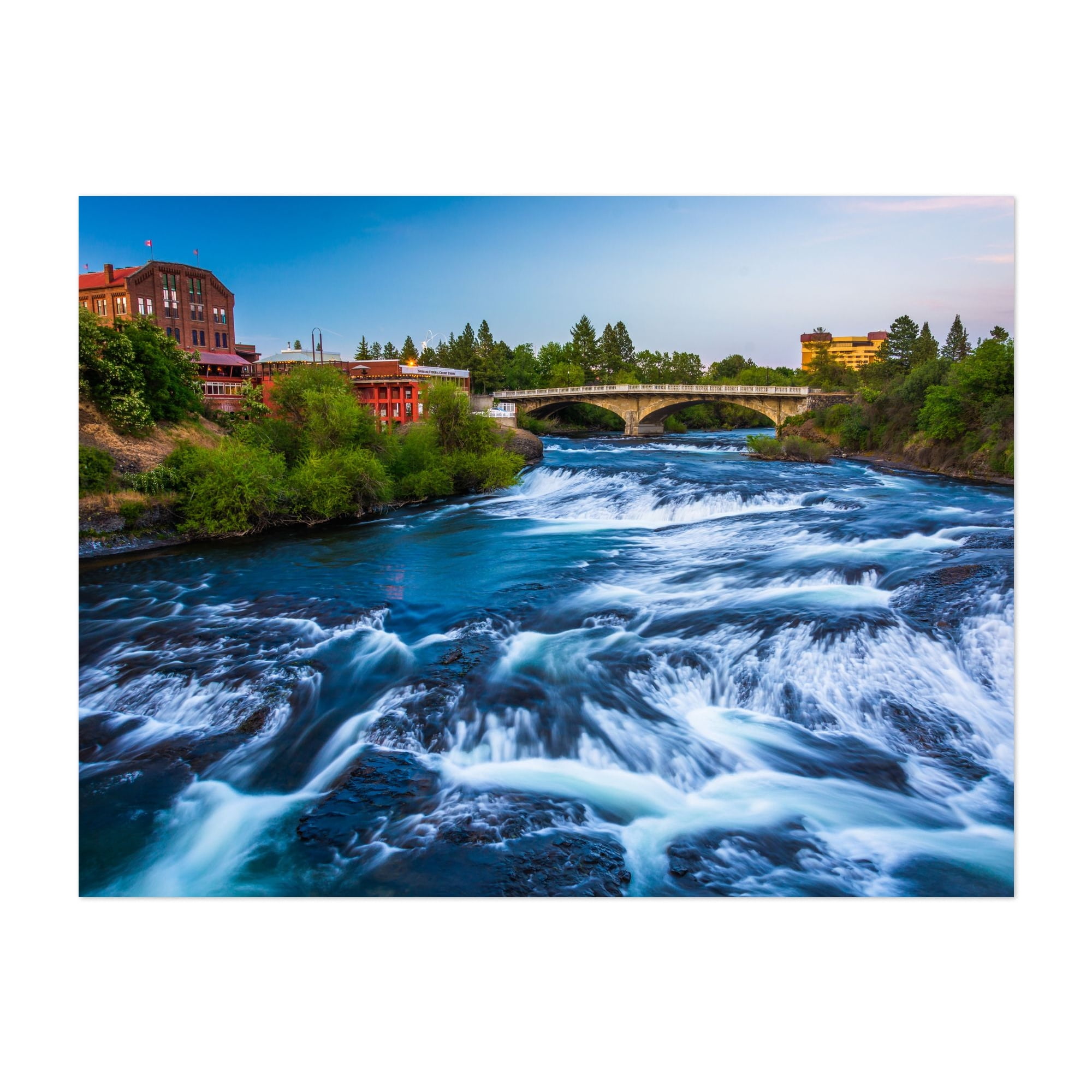 Spokane Falls - Spokane Washington Photography Unframed Wall Art Print ...