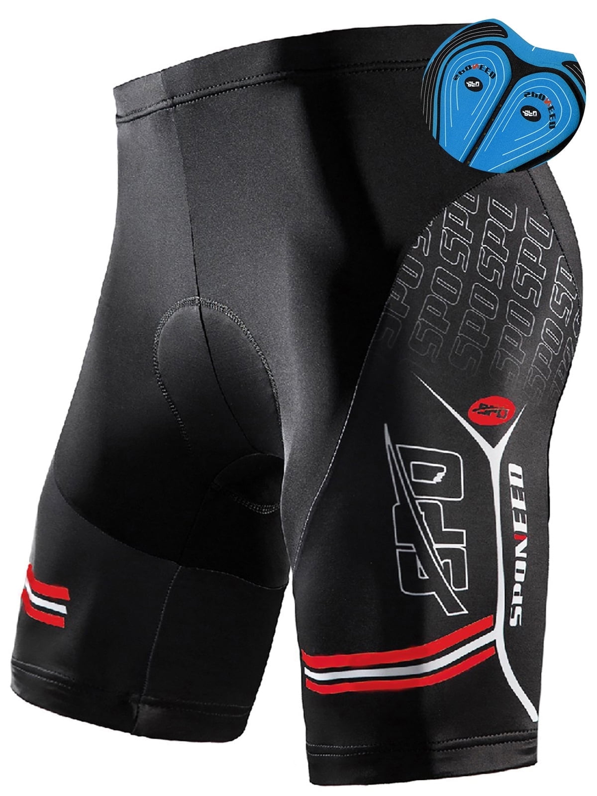 Sponeed Bicycle Pad Shorts for Men Cycle Biking Mountain Bike Tights ...