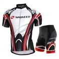 Sponeed Men Cycling Outfit Set Short Sleeve Bicycle Jersey Road Bike ...