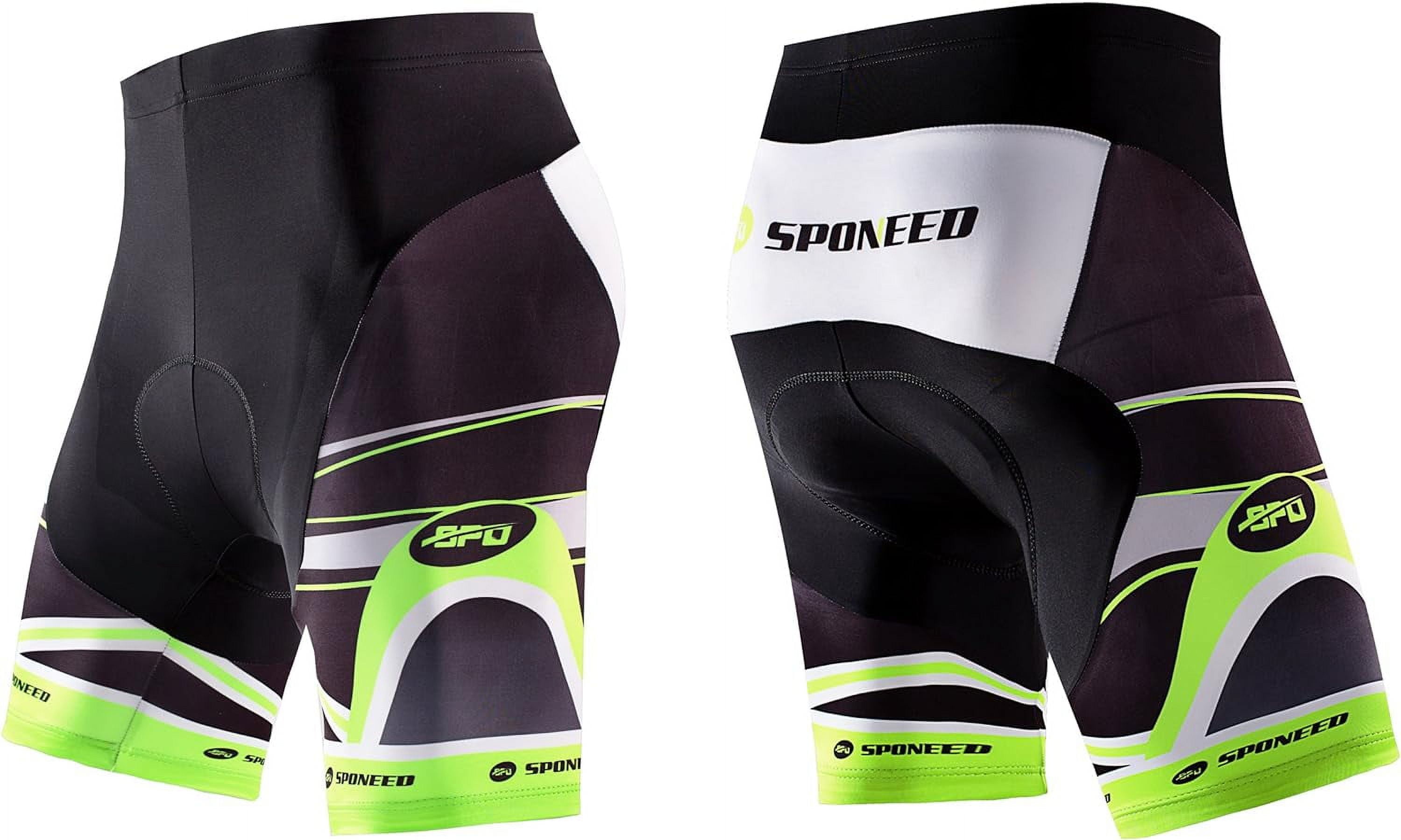 Sponeed Men's Cycle Shorts Biking Pants Gel Padding Bicycle Ride ...