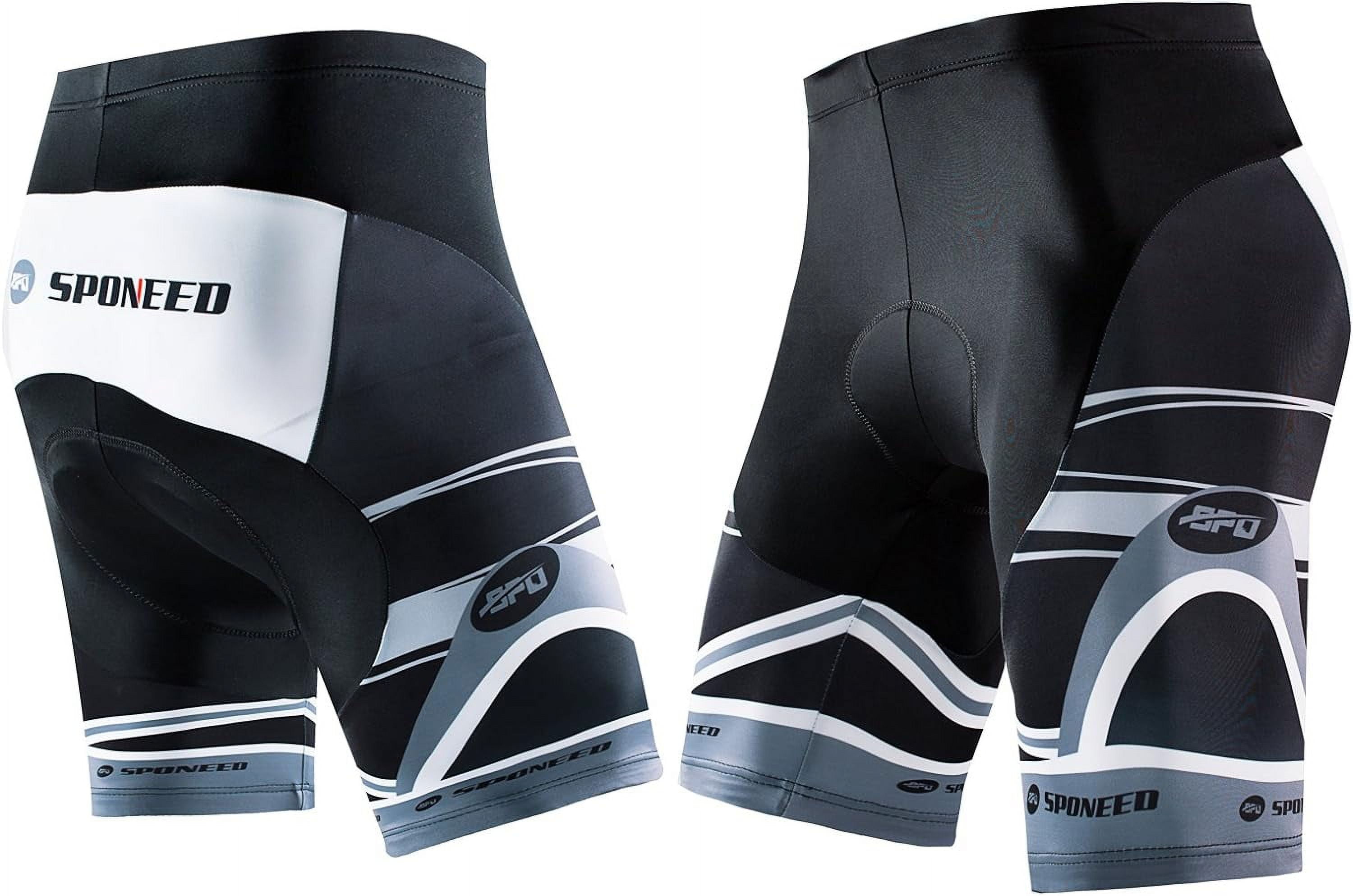 Sponeed Men's Cycle Shorts Biking Pants Gel Padding Bicycle Ride ...